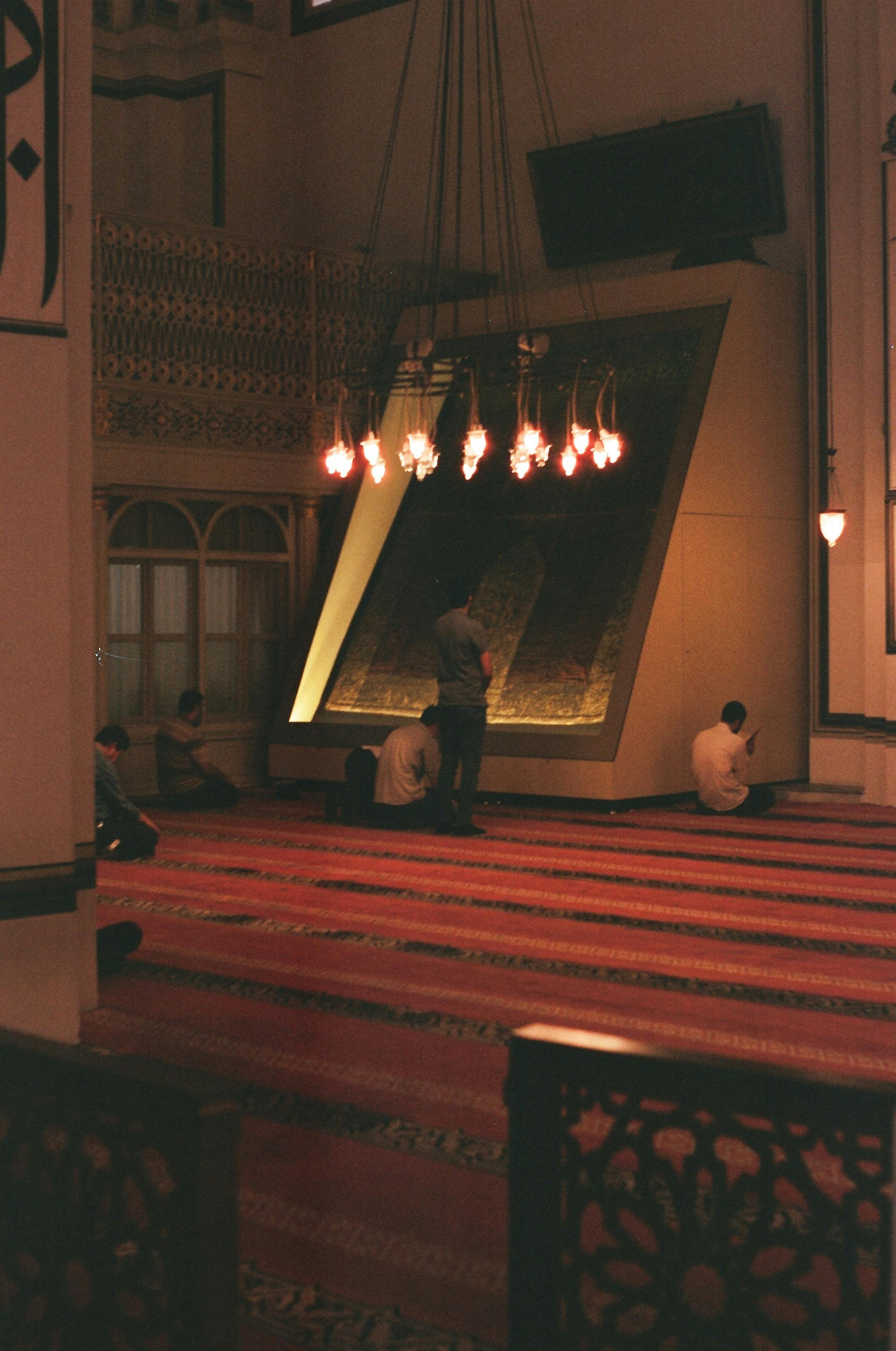 Muslim Praying in Mosque · Free Stock Photo