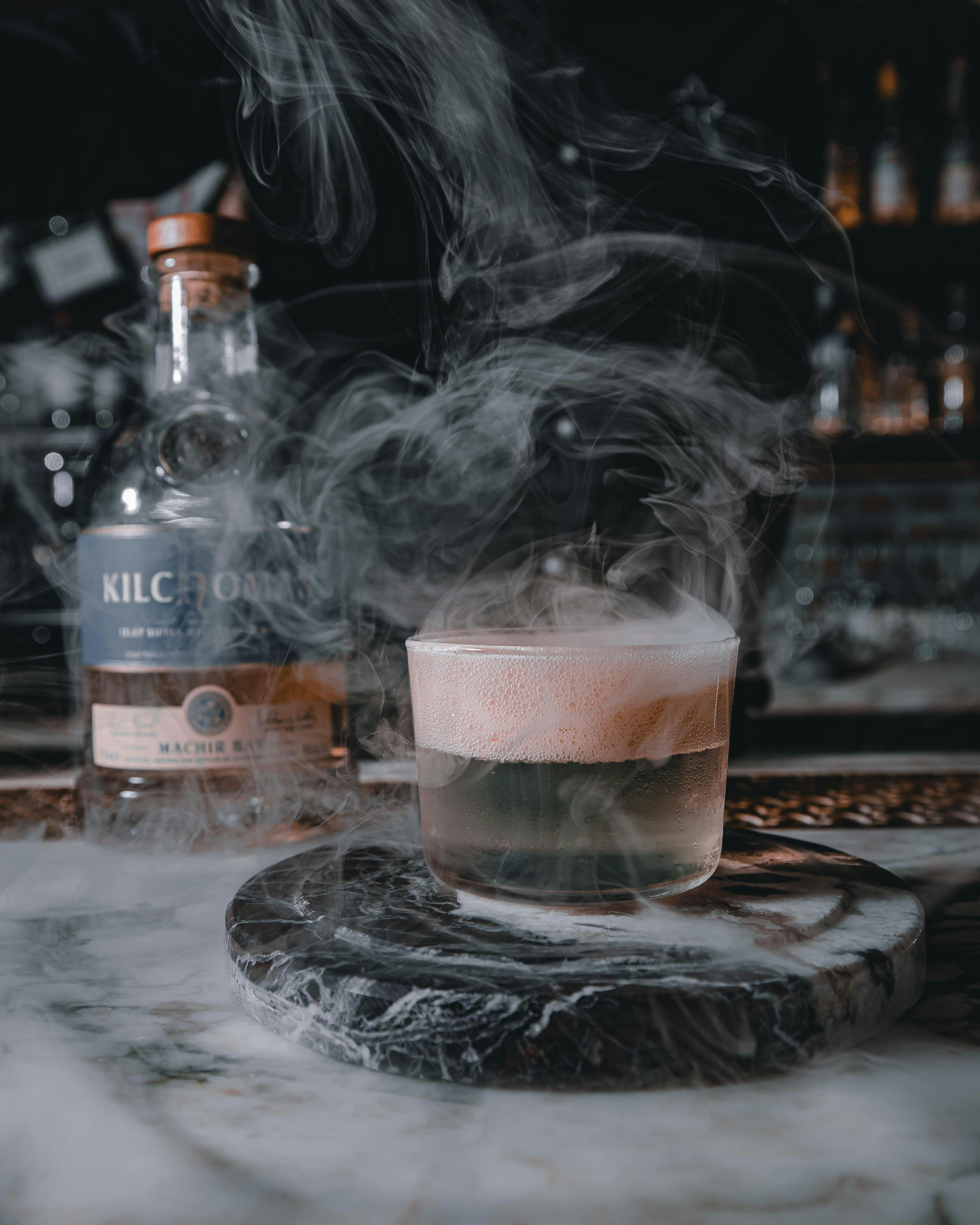 Steam around Alcohol Glass · Free Stock Photo