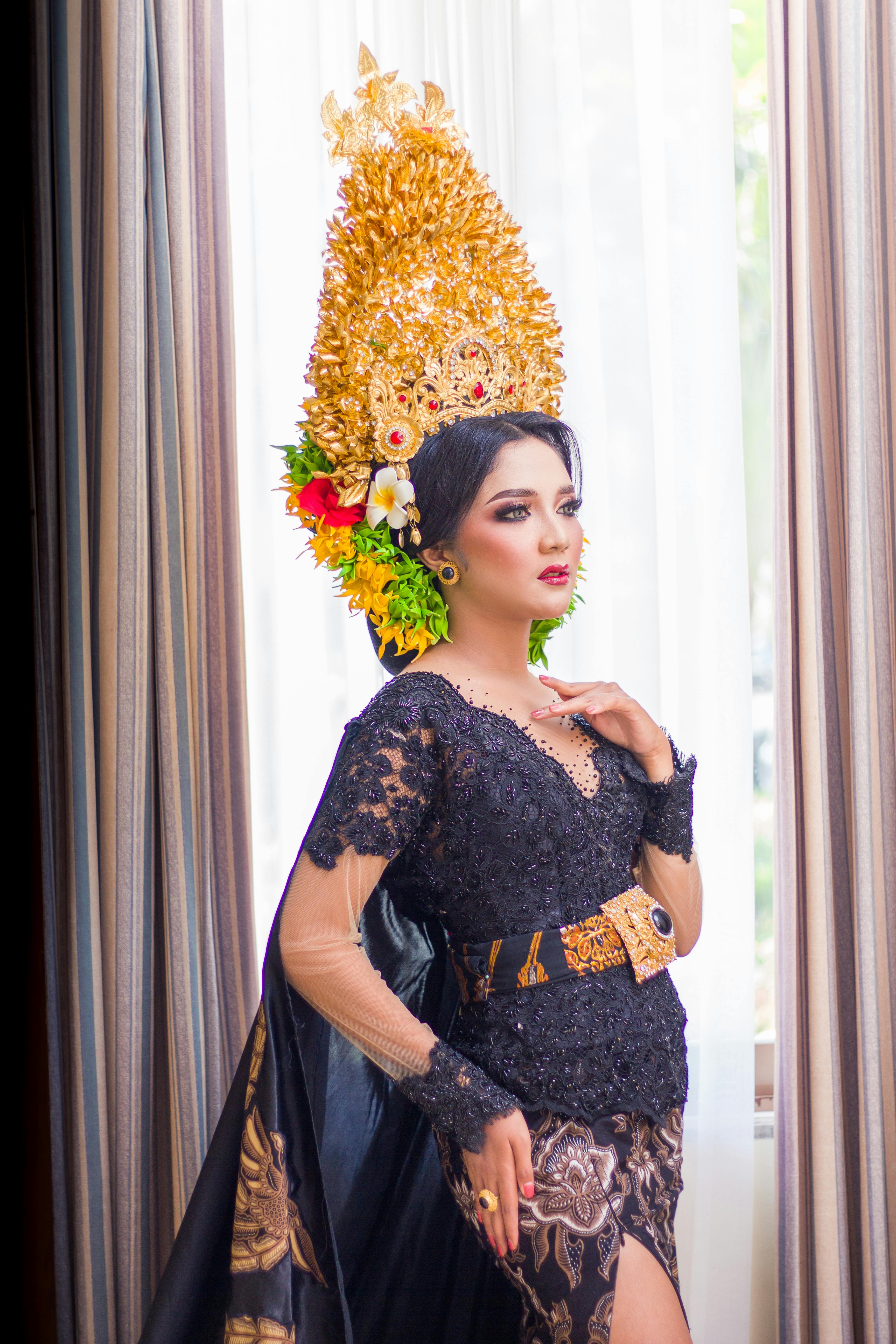 Young Woman in an Elegant Traditional Dress · Free Stock Photo