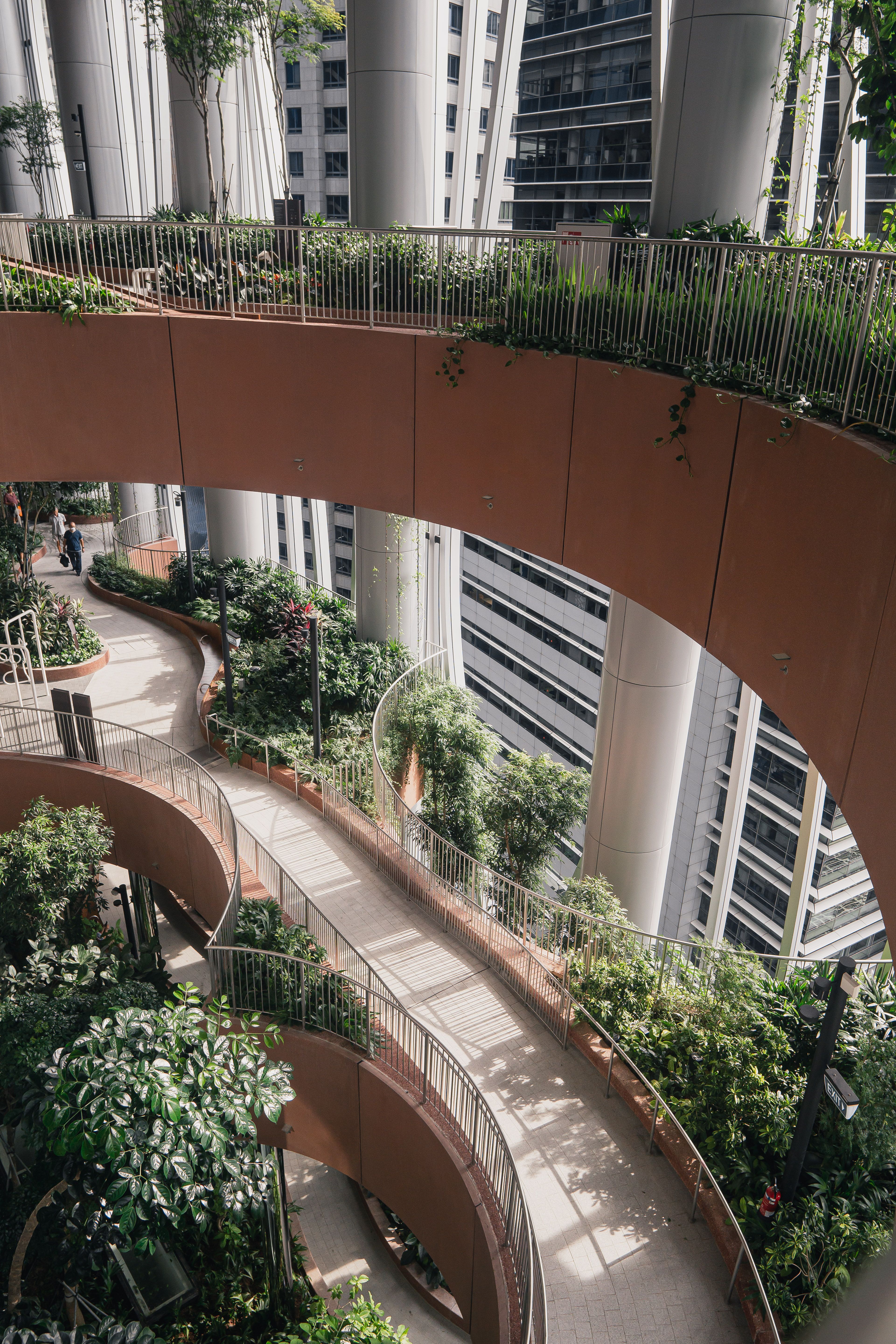 Modern Building with Indoor Garden · Free Stock Photo