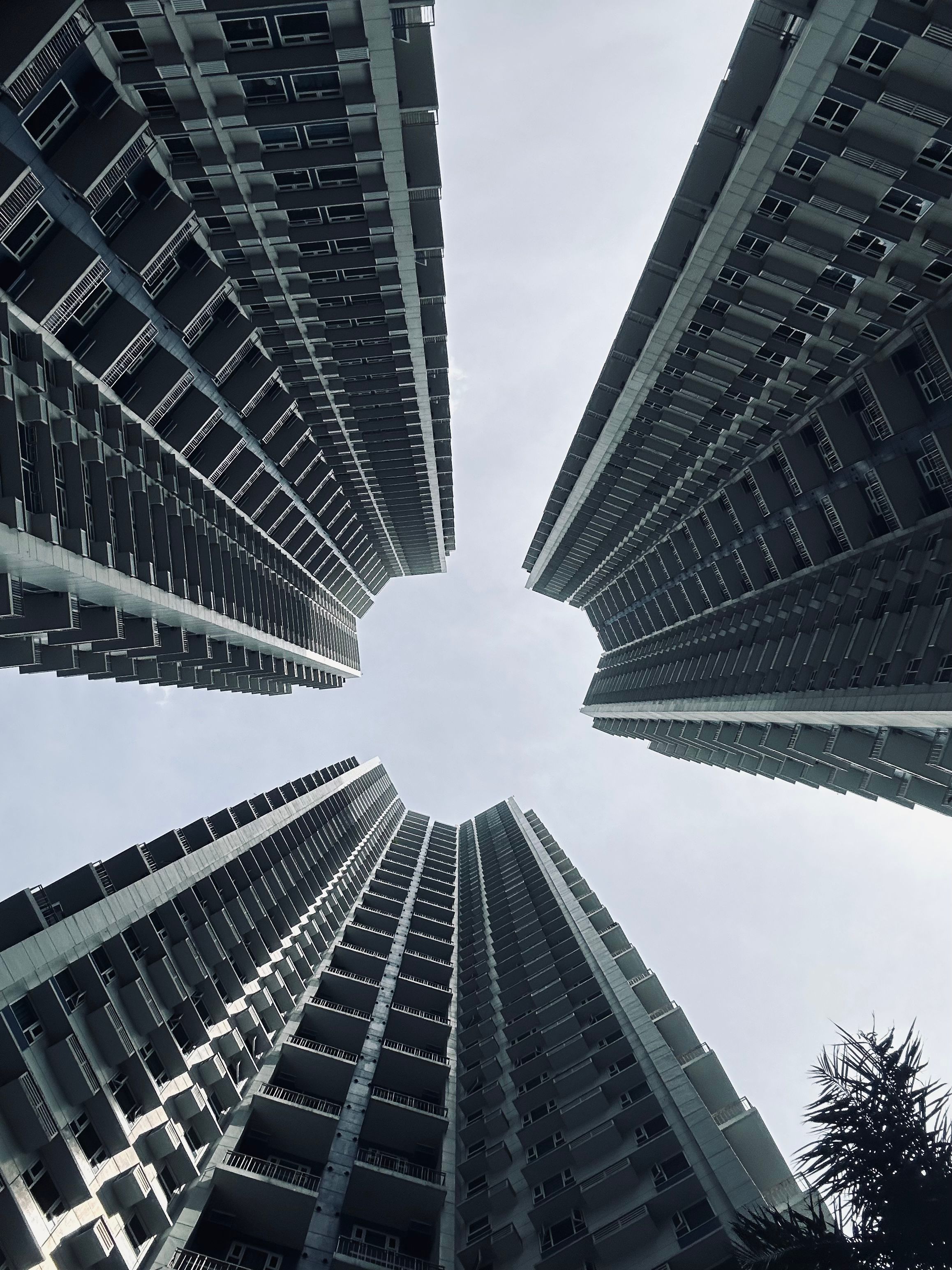 Directly below View of Skyscrapers · Free Stock Photo