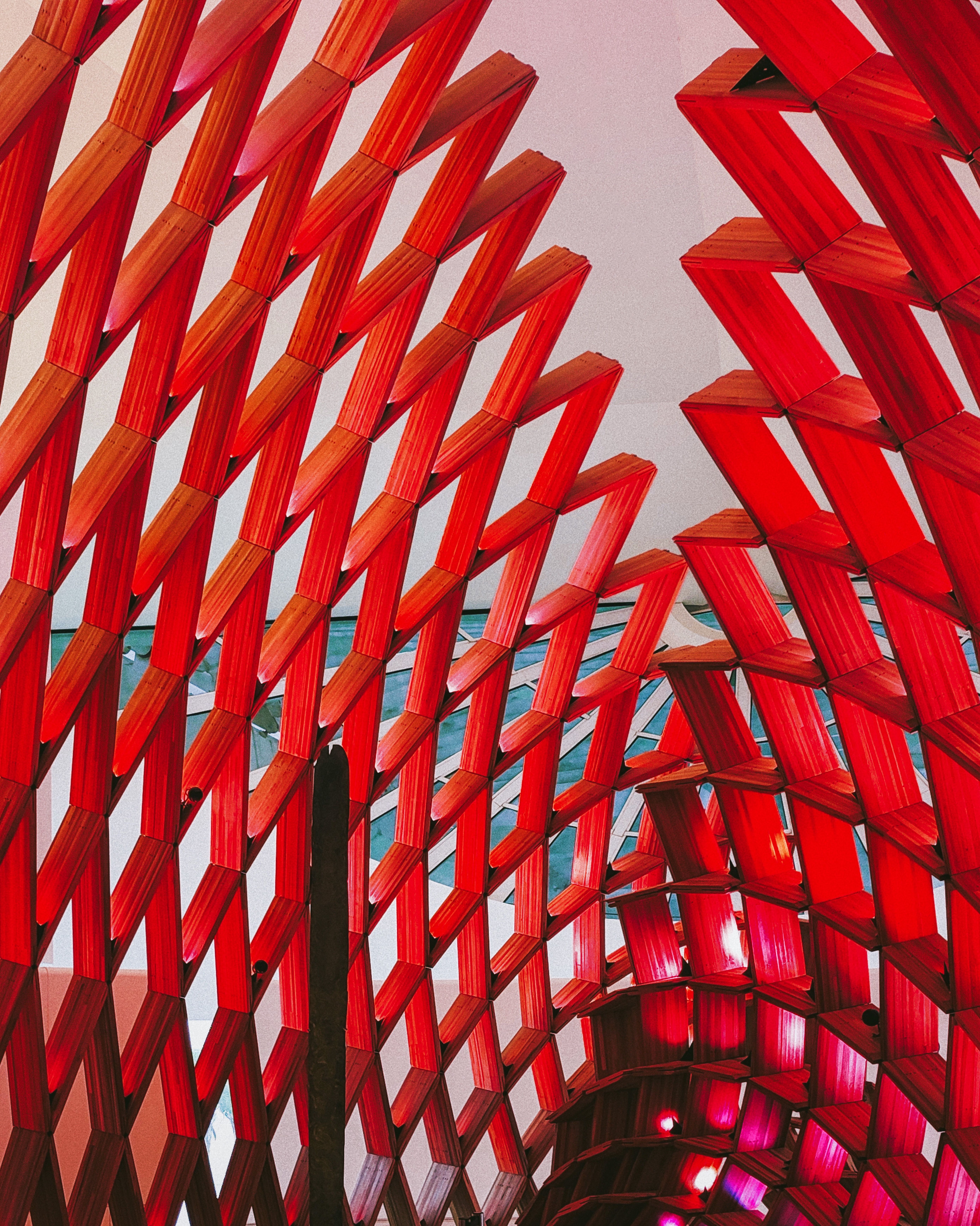 Modern Geometric Construction Outdoors · Free Stock Photo