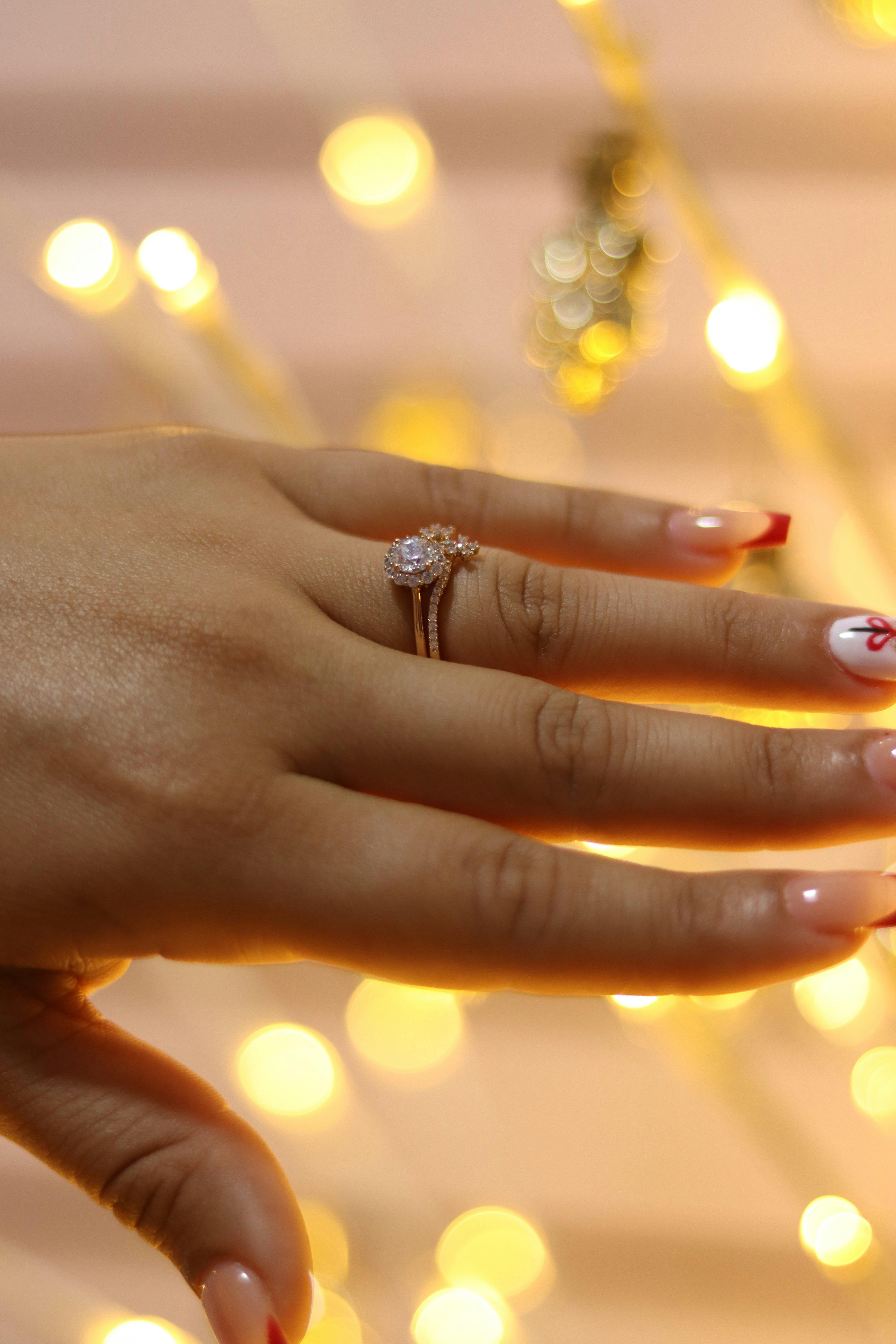 A Hand with a Ring on a Finger · Free Stock Photo