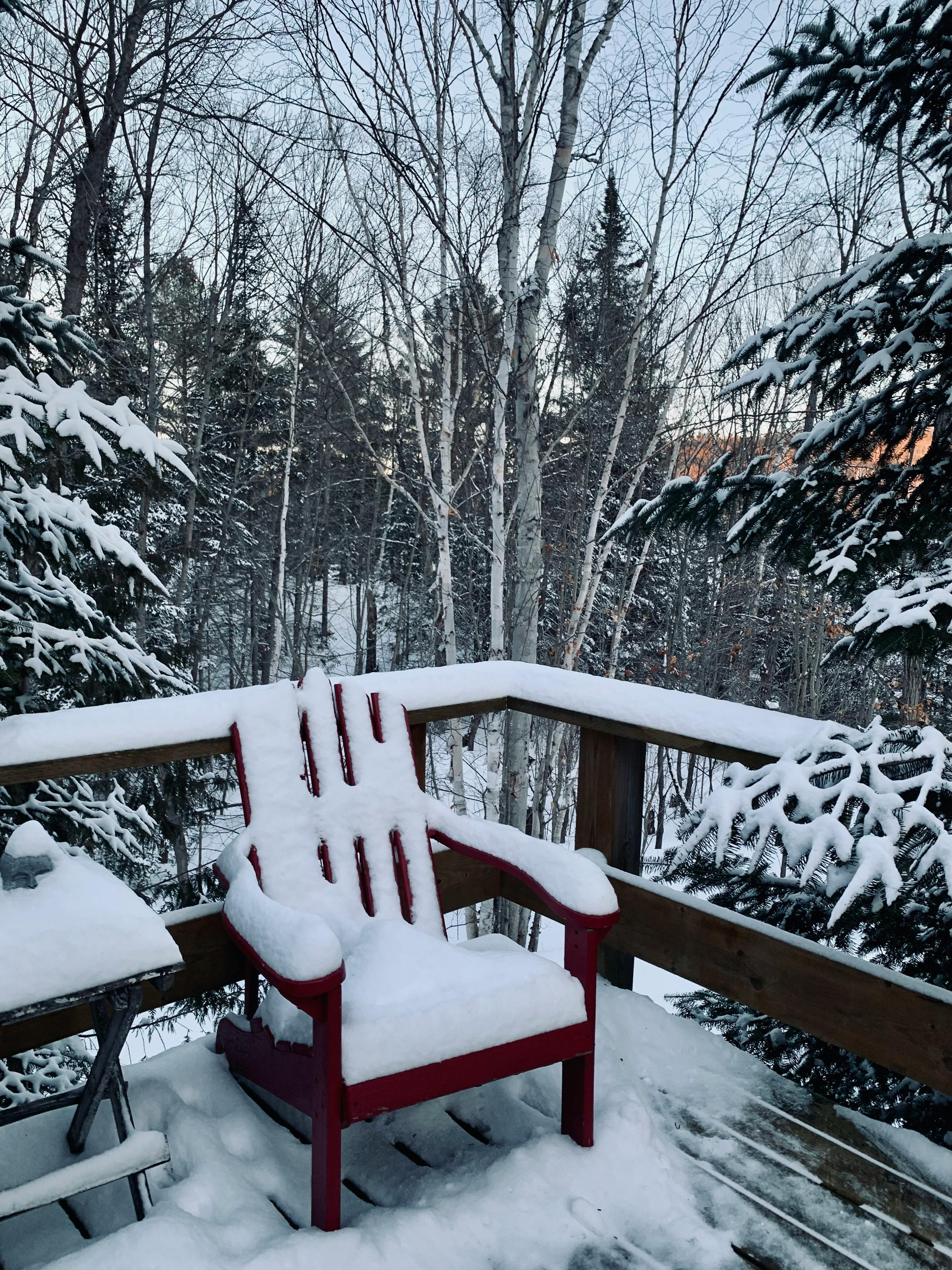 Cottage Terrace Covered with Snow · Free Stock Photo