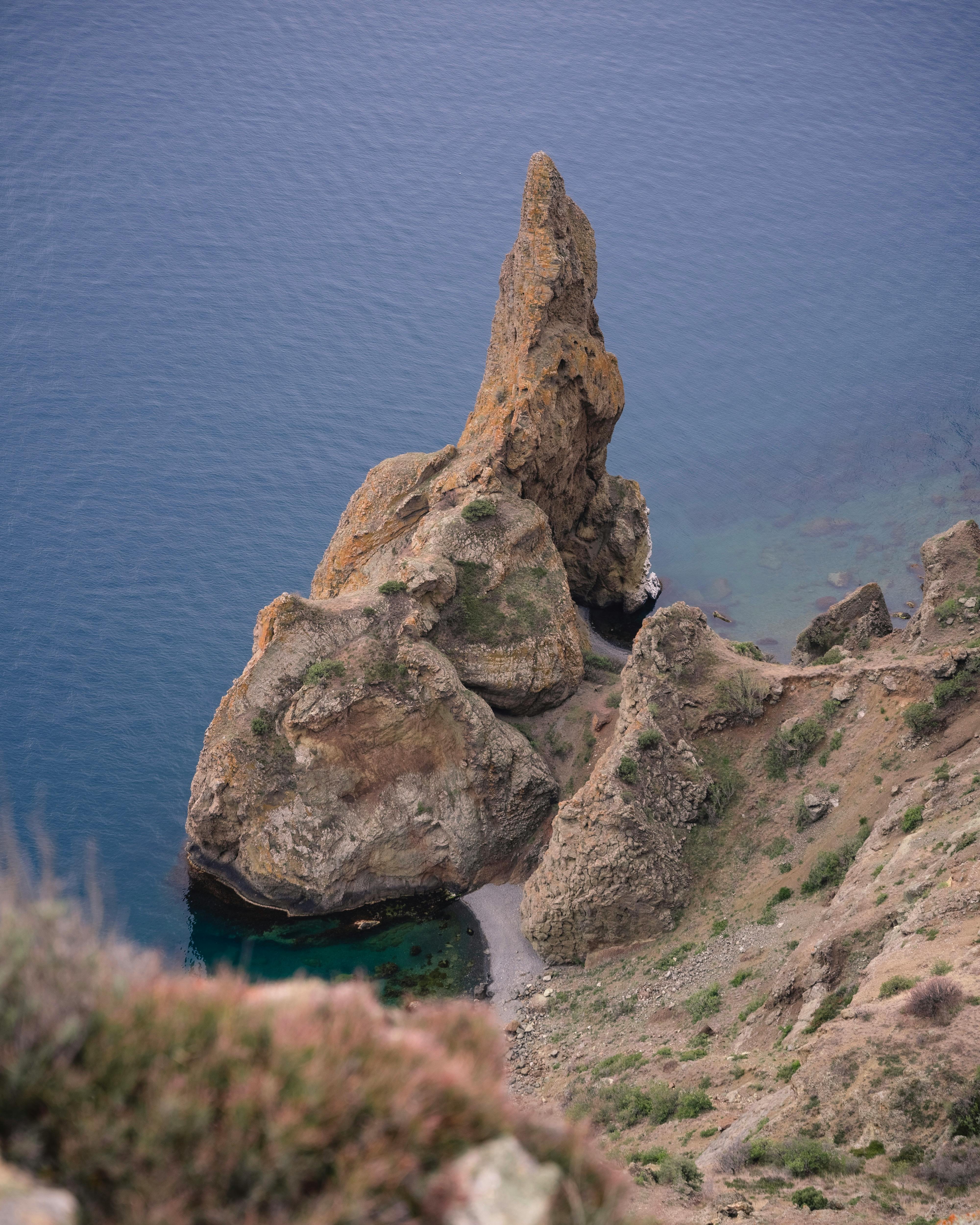 Eroded Rock Formation by Sea · Free Stock Photo