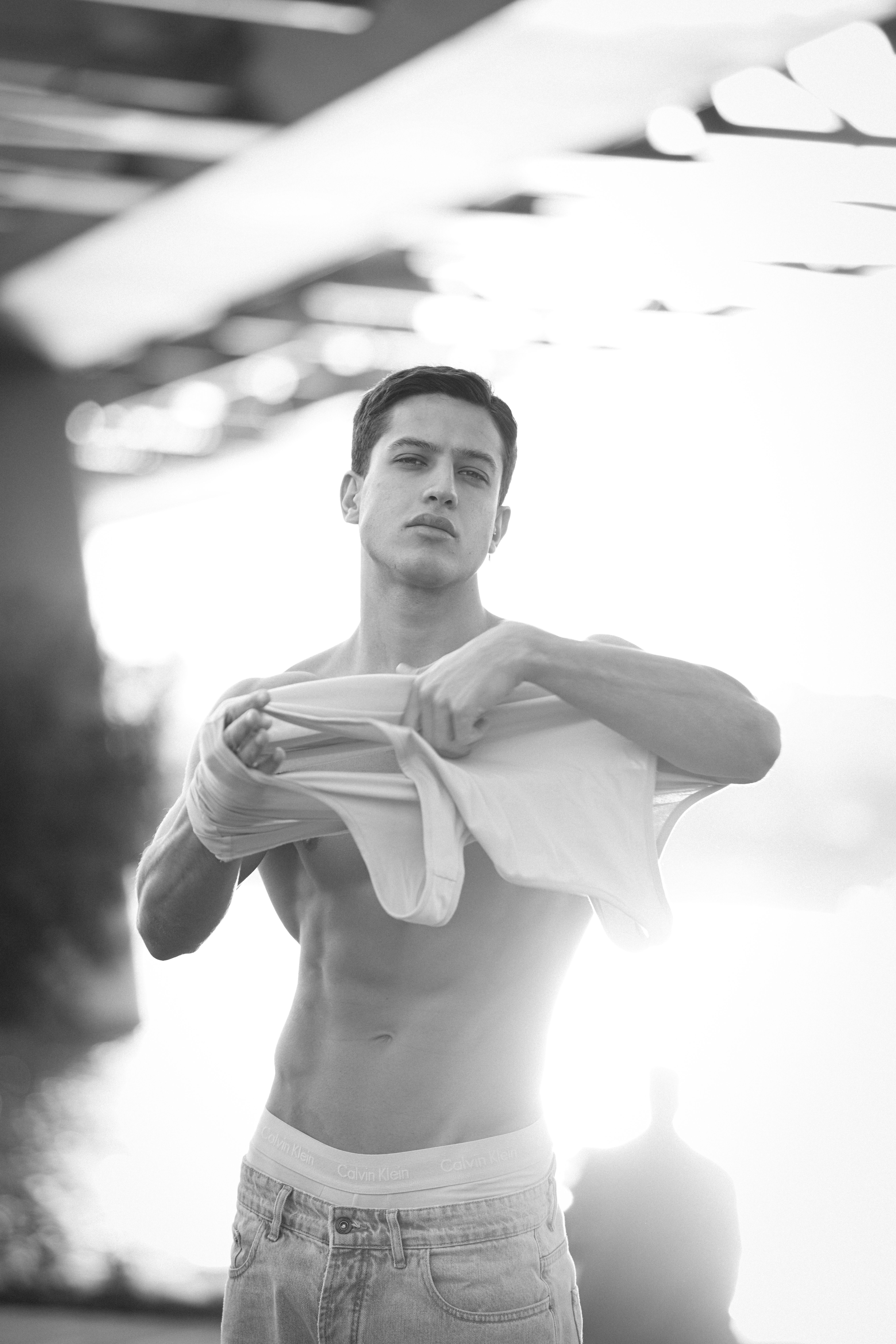 Muscular Man in Sunlight · Free Stock Photo