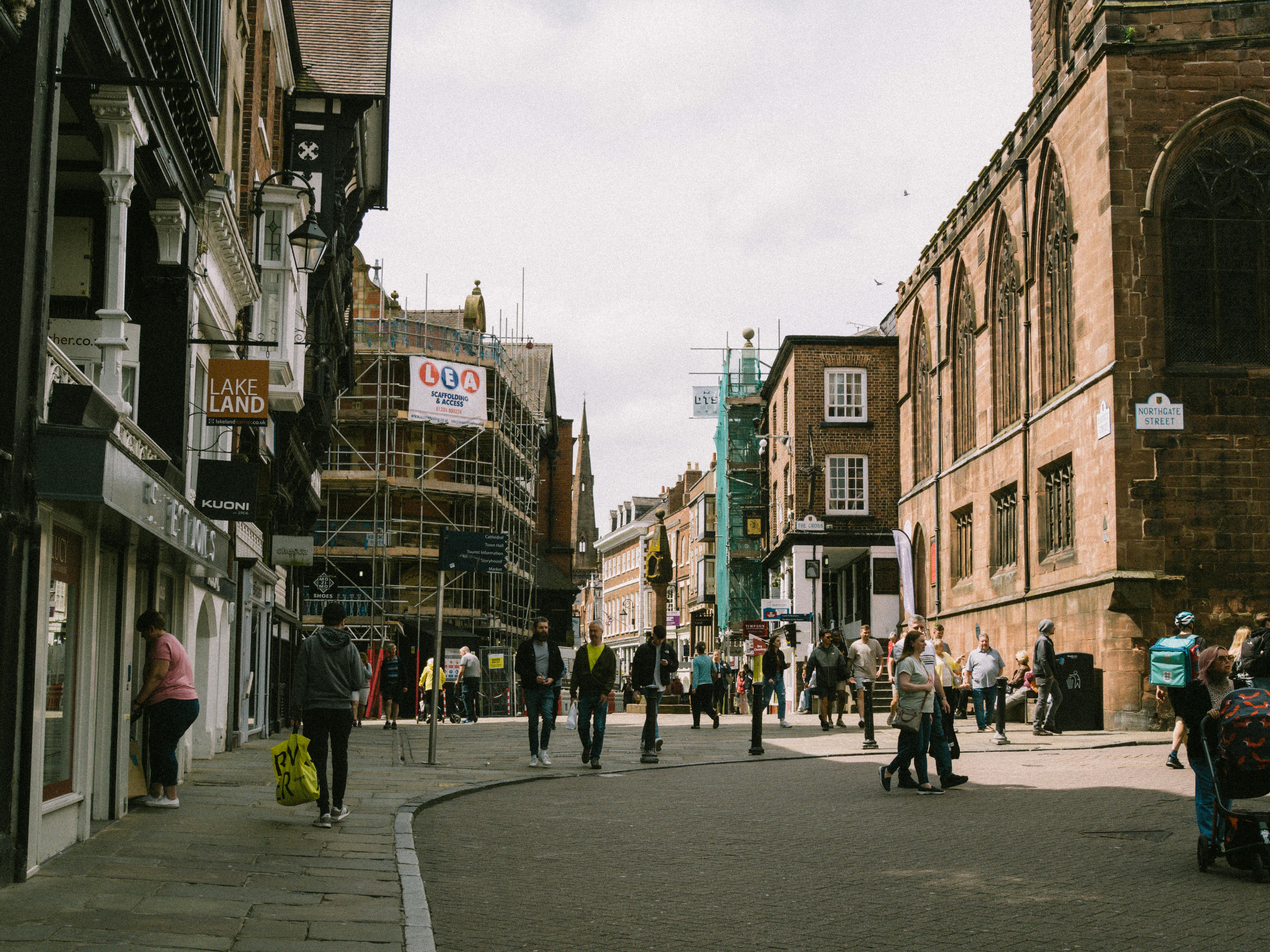 People Walking in Town · Free Stock Photo
