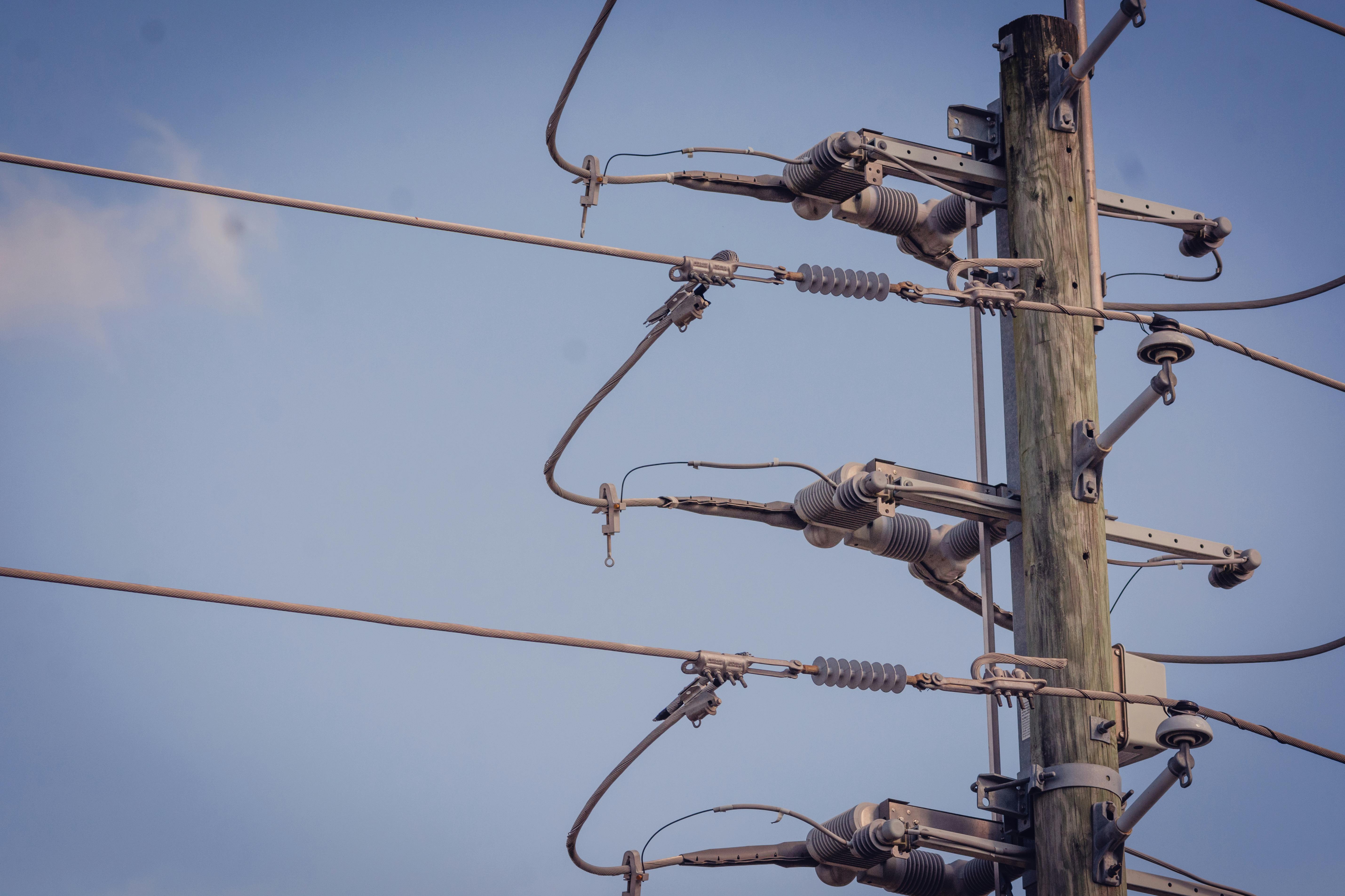 Power Lines over Road · Free Stock Photo