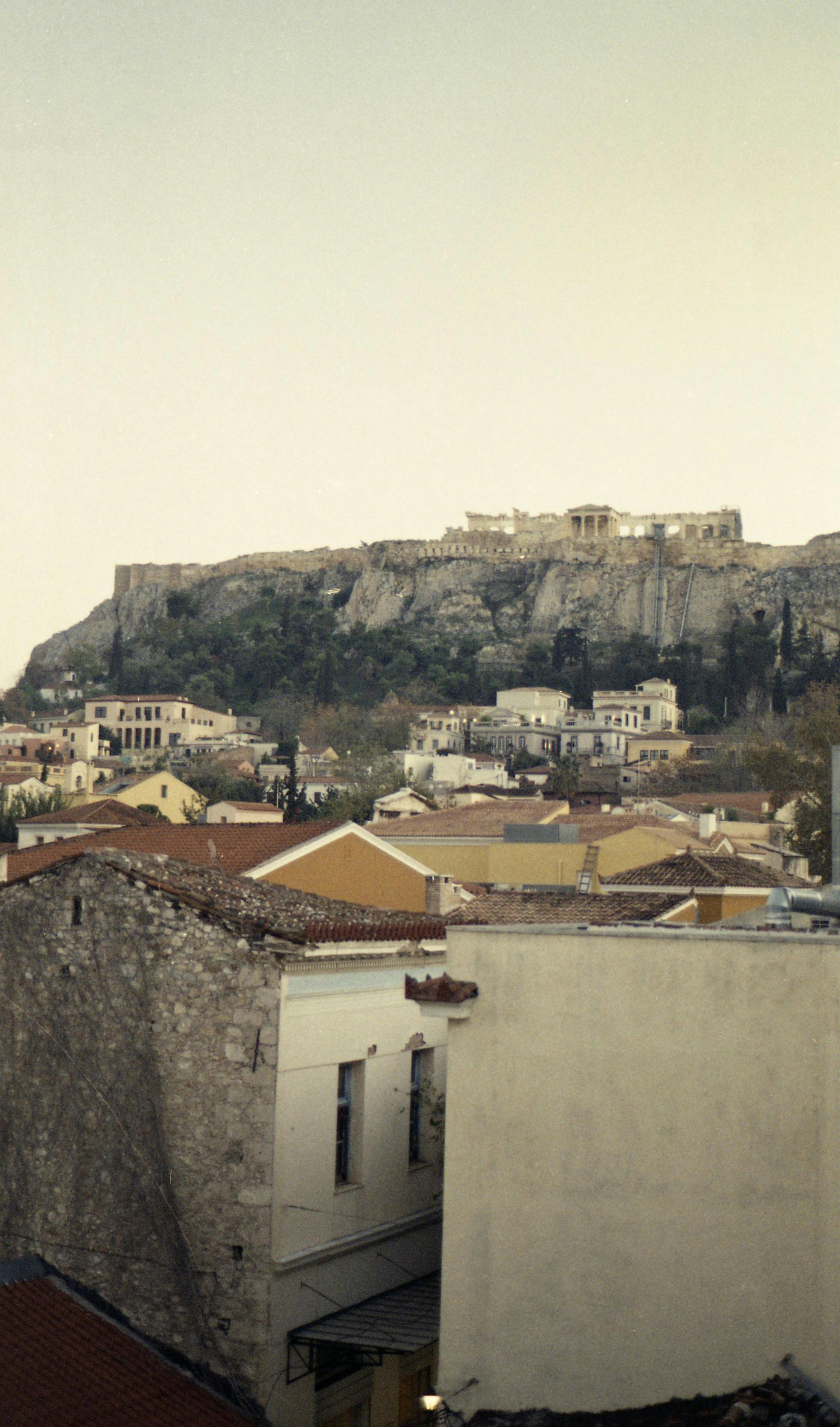 View of the Parthenon in Athens from a Distance · Free Stock Photo