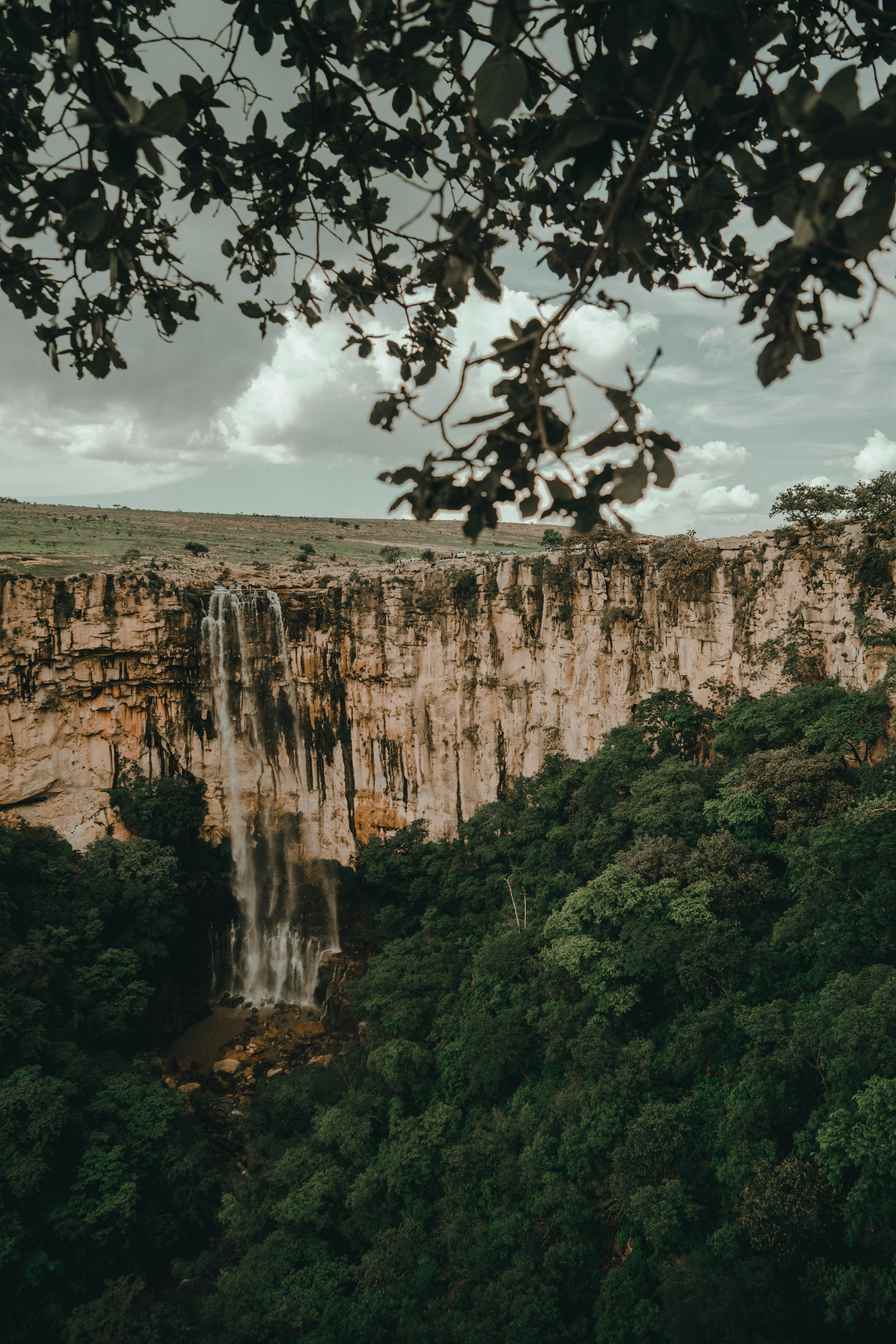 Waterfall Falling from Cliff · Free Stock Photo