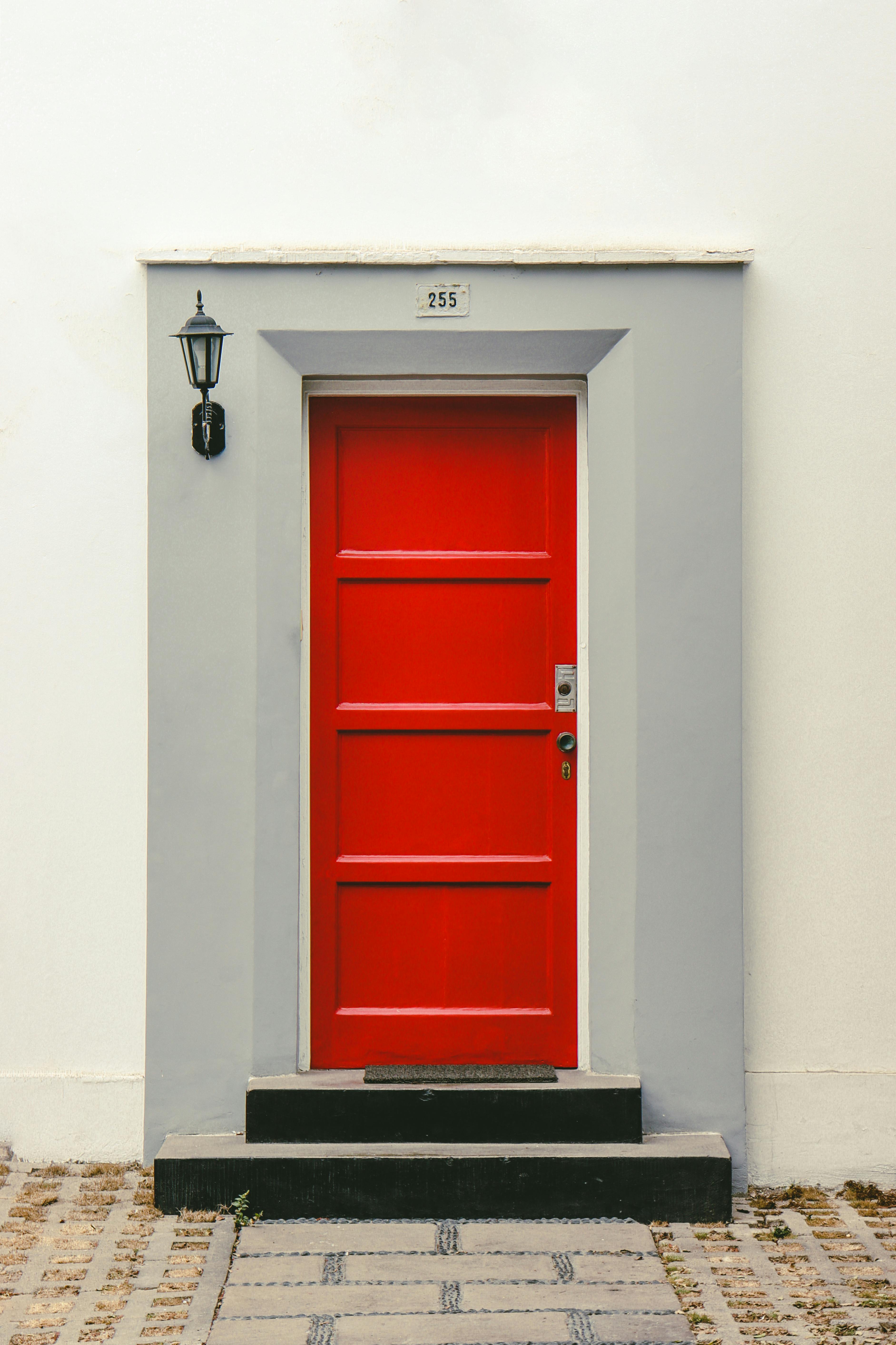 Red, Closed Door · Free Stock Photo