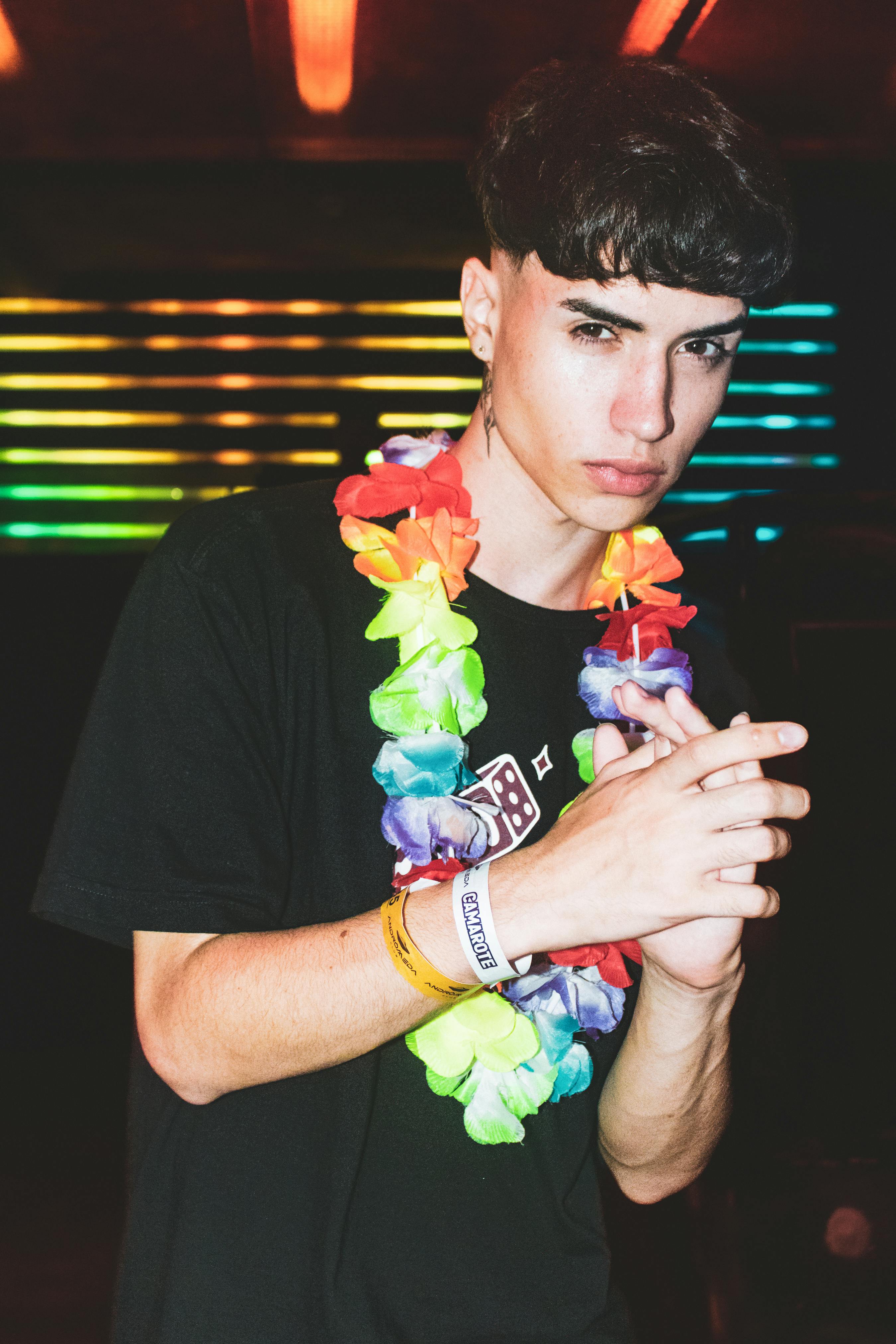 Man Wearing Garland on Neck · Free Stock Photo