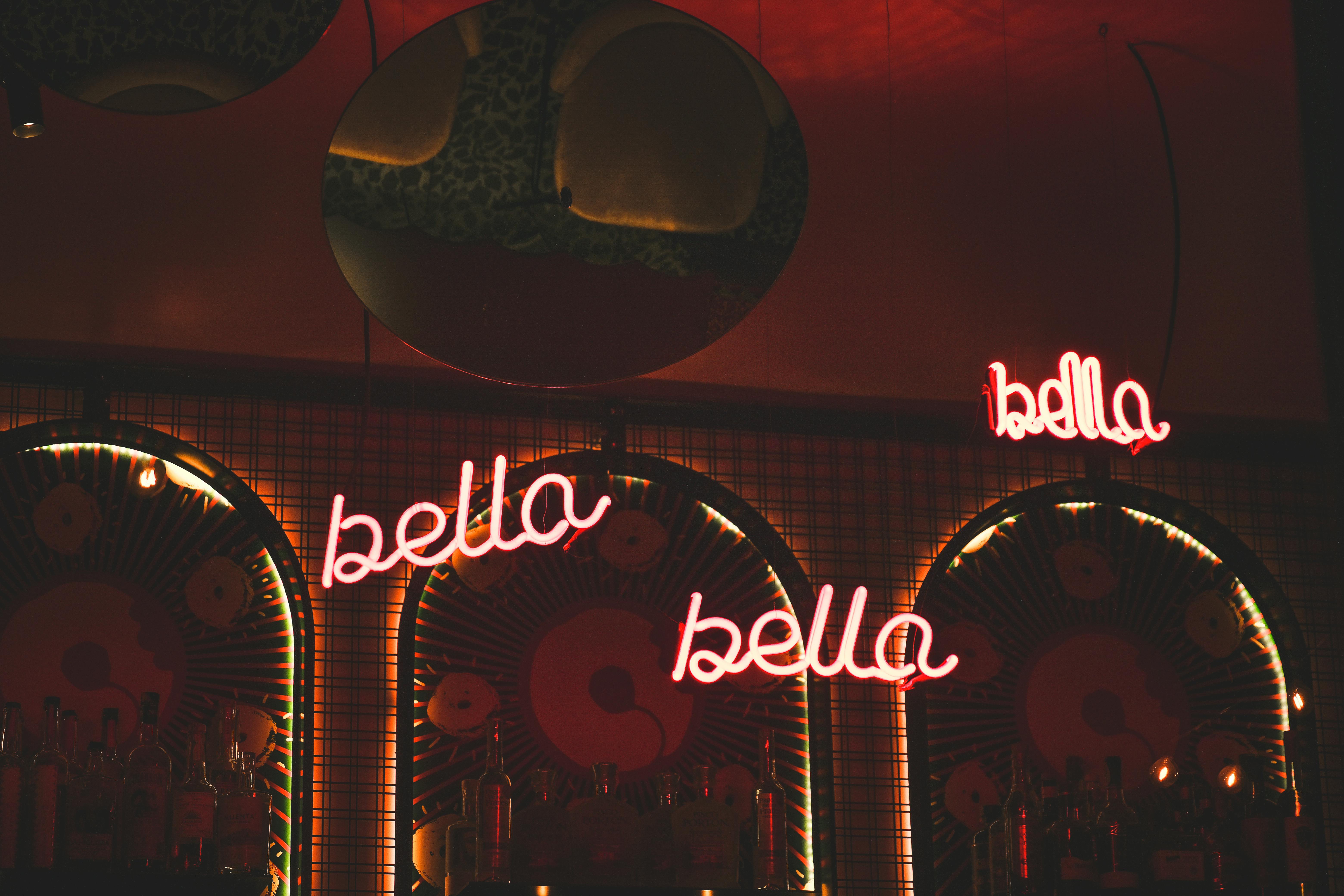 Neon Light in Bar · Free Stock Photo