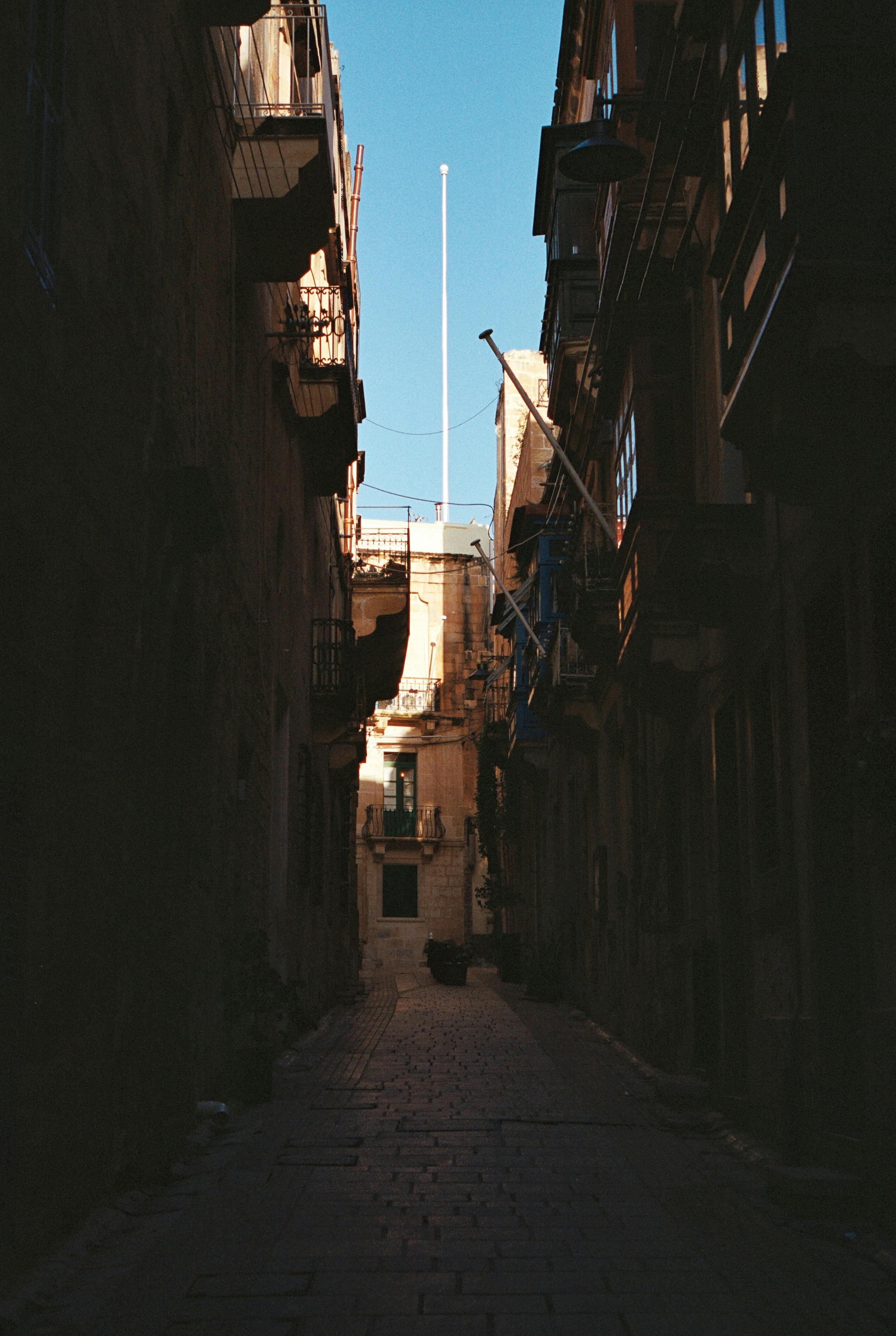 Shadow in Narrow Alley in Town · Free Stock Photo