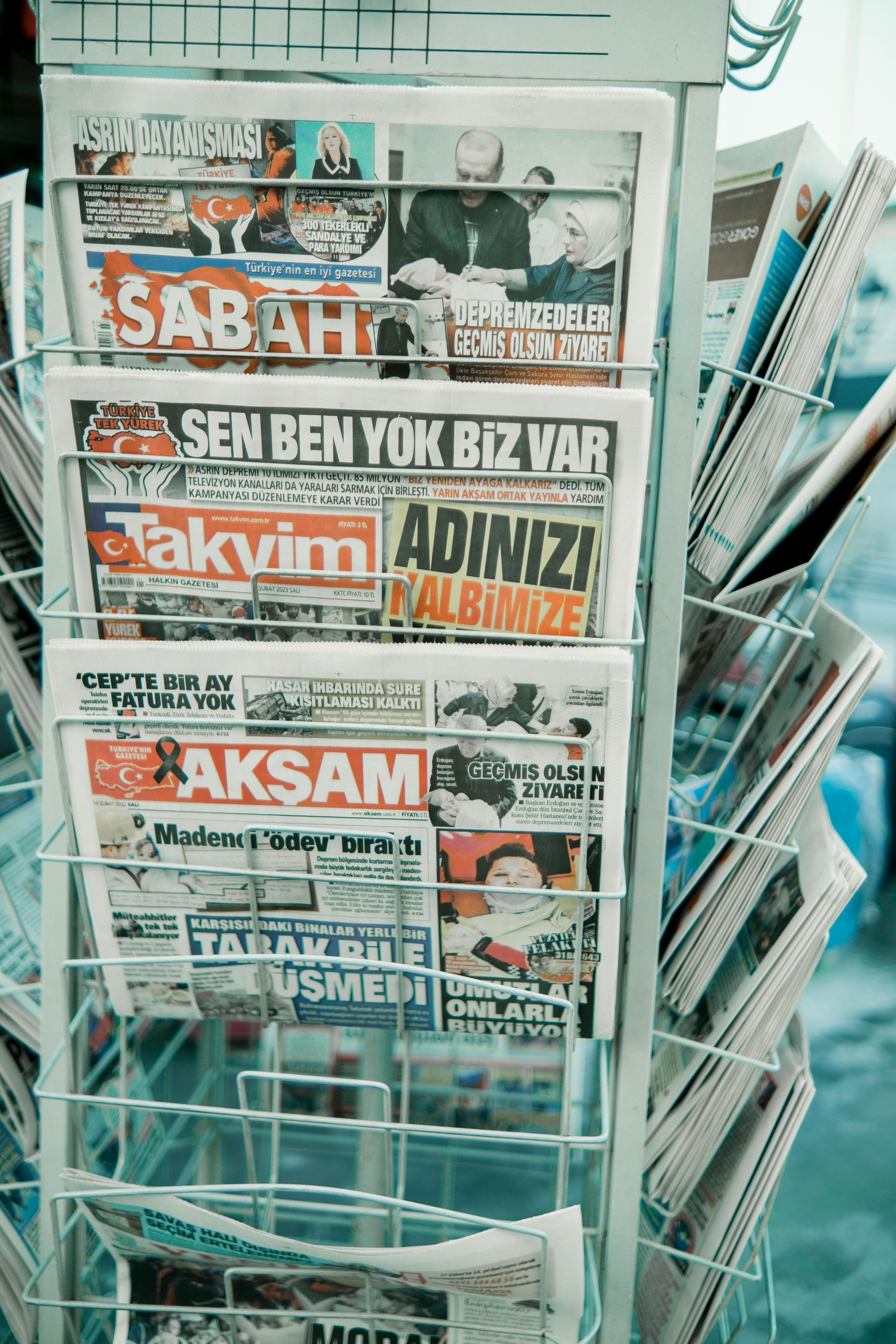 Close up of Turkish Newspapers · Free Stock Photo