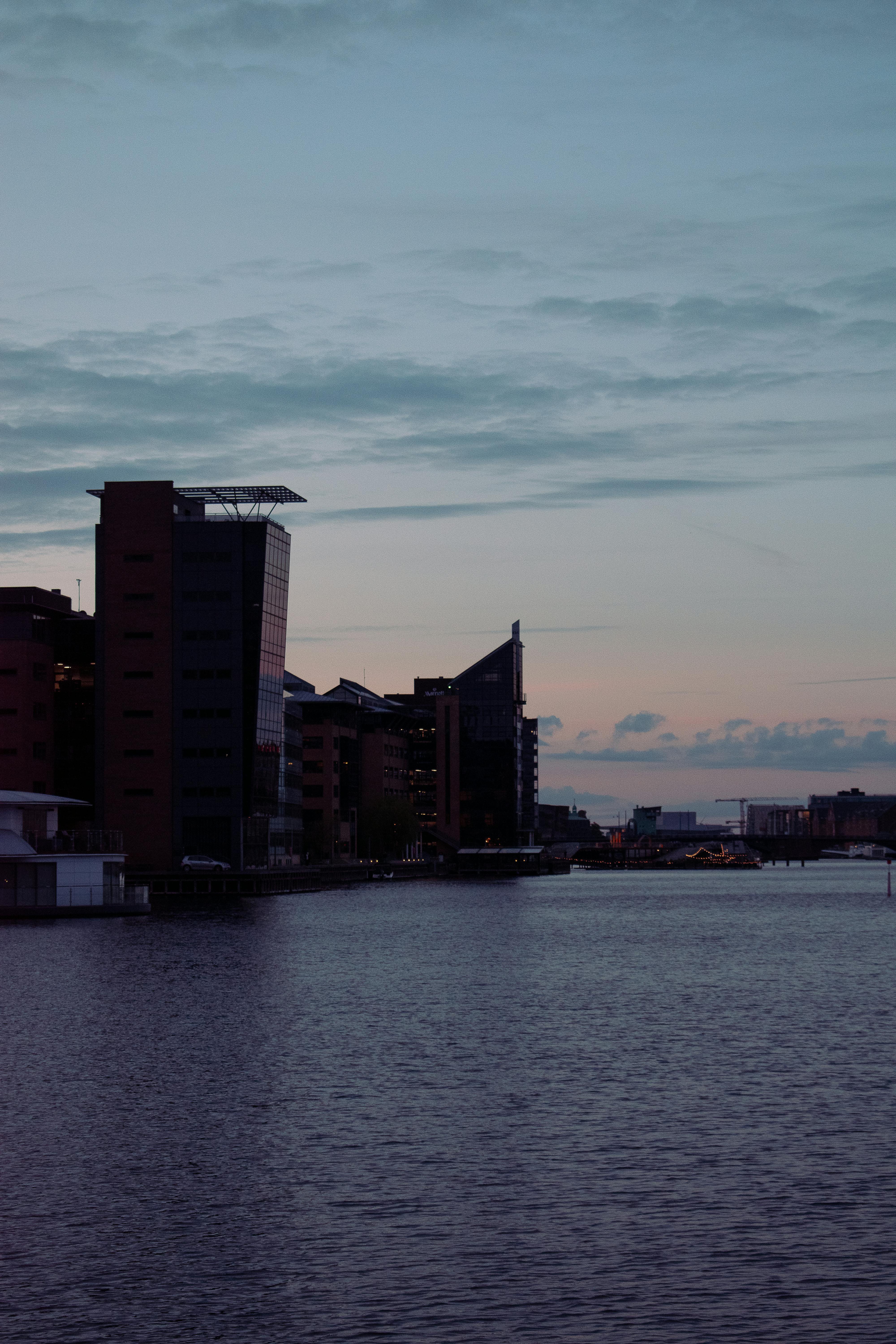 View of Waterfront Buildings in Copenhagen, Denmark at Sunset · Free ...
