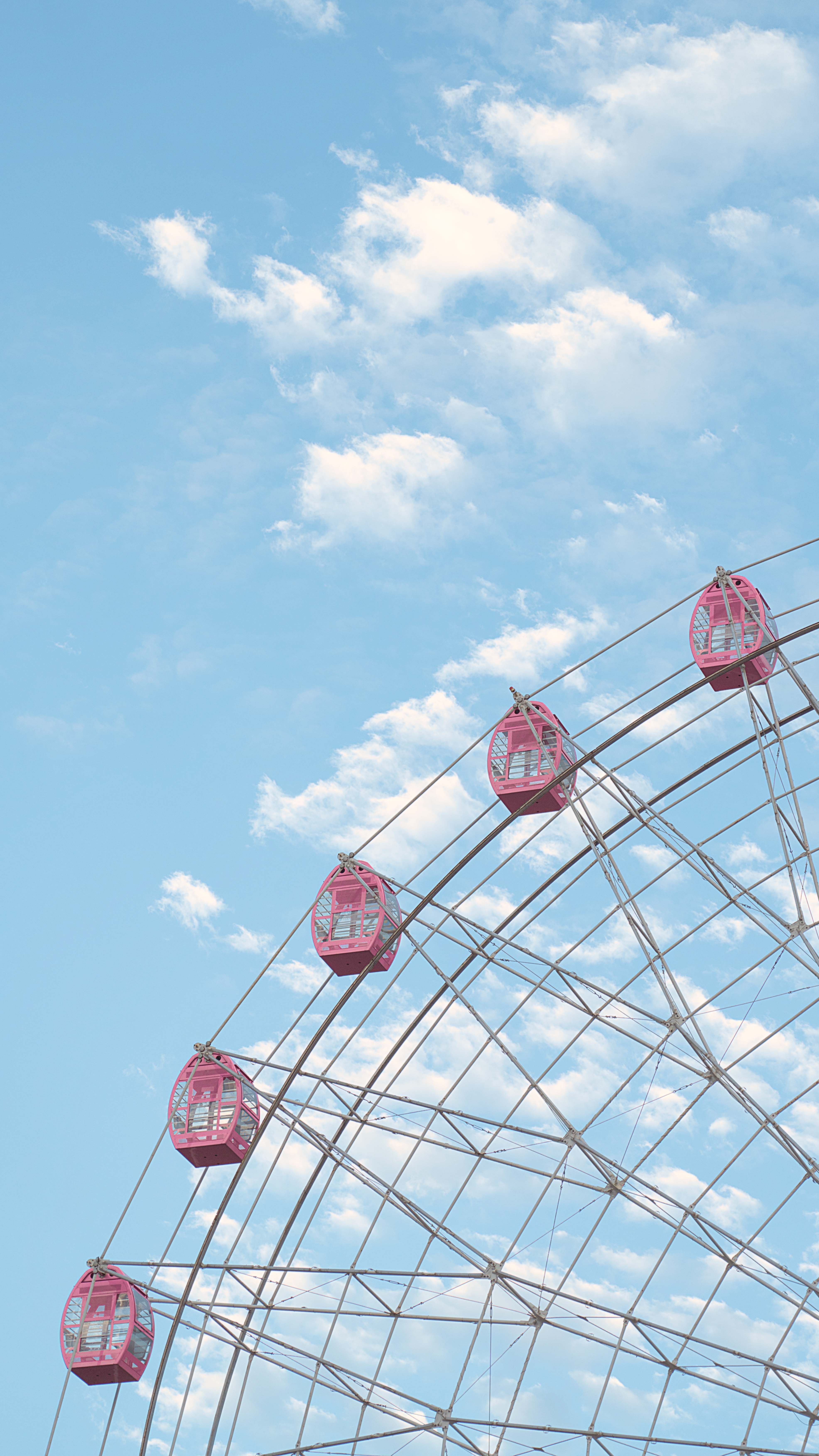 Grayscale Photo of a Ferris Wheel Near Destroyed Objects · Free Stock Photo