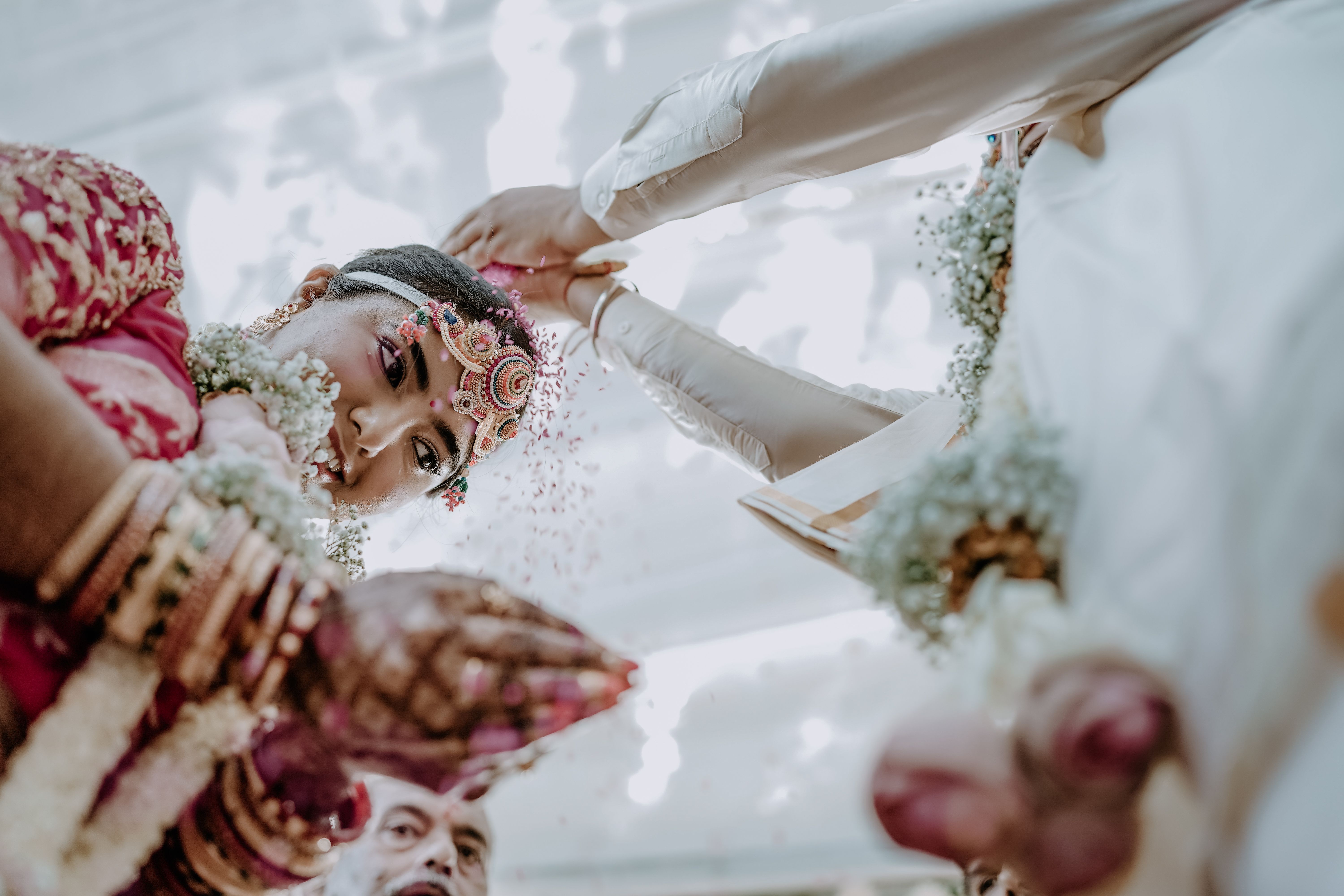 Couple in Traditional Wedding Costumes · Free Stock Photo