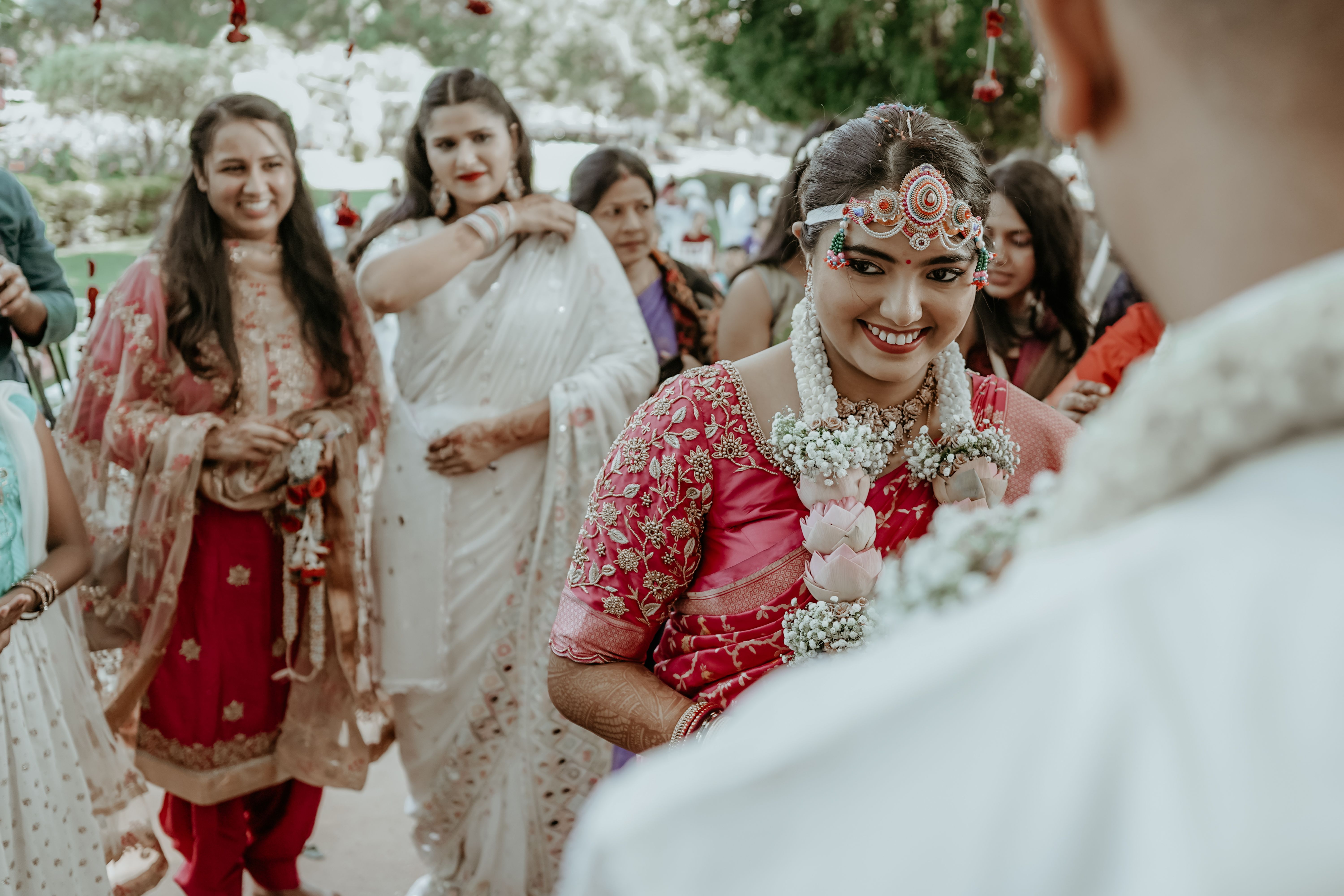 A Woman Modeling in Traditional Indian Bridal Clothing · Free Stock Photo