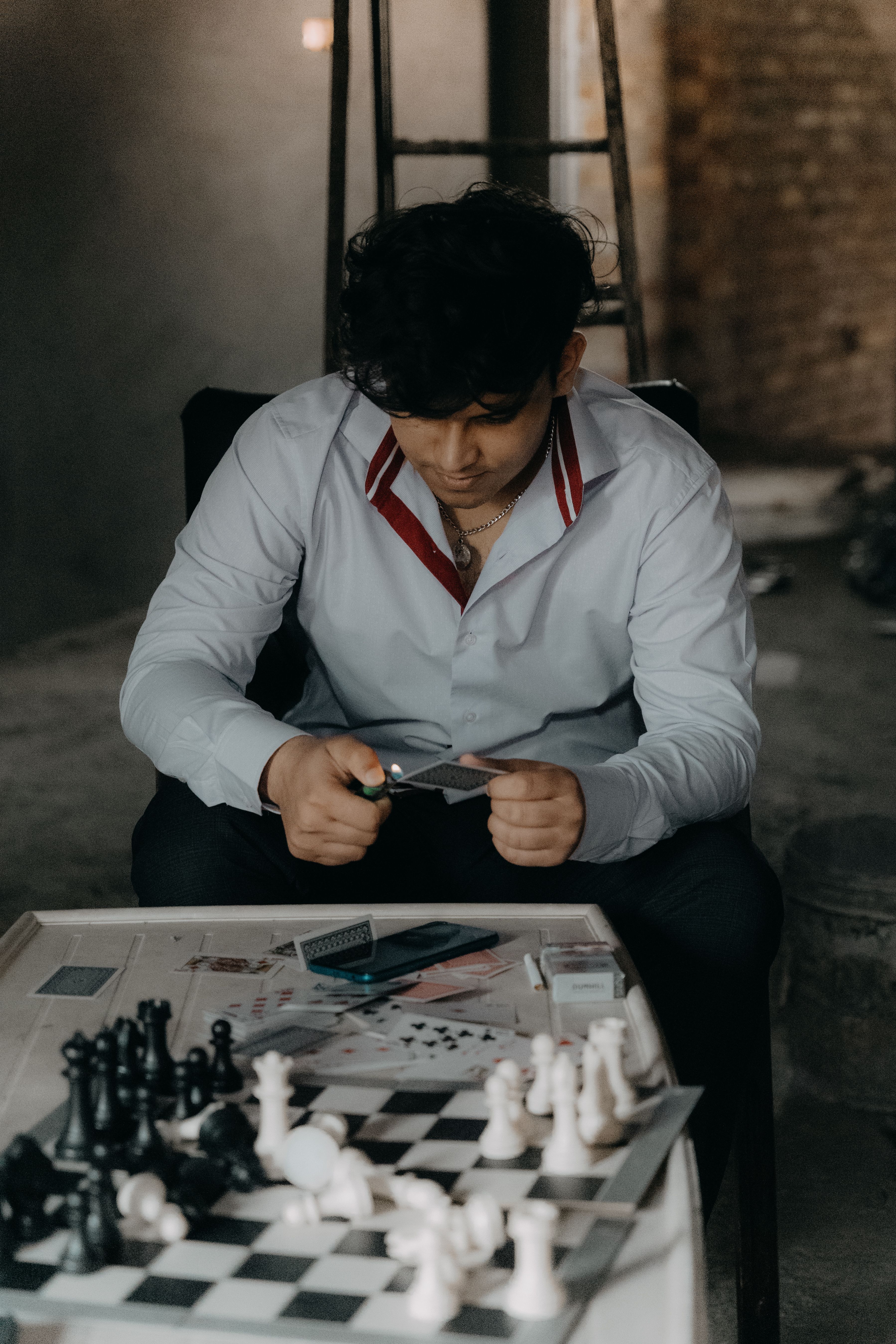 Woman in Black Dress Playing Chess · Free Stock Photo