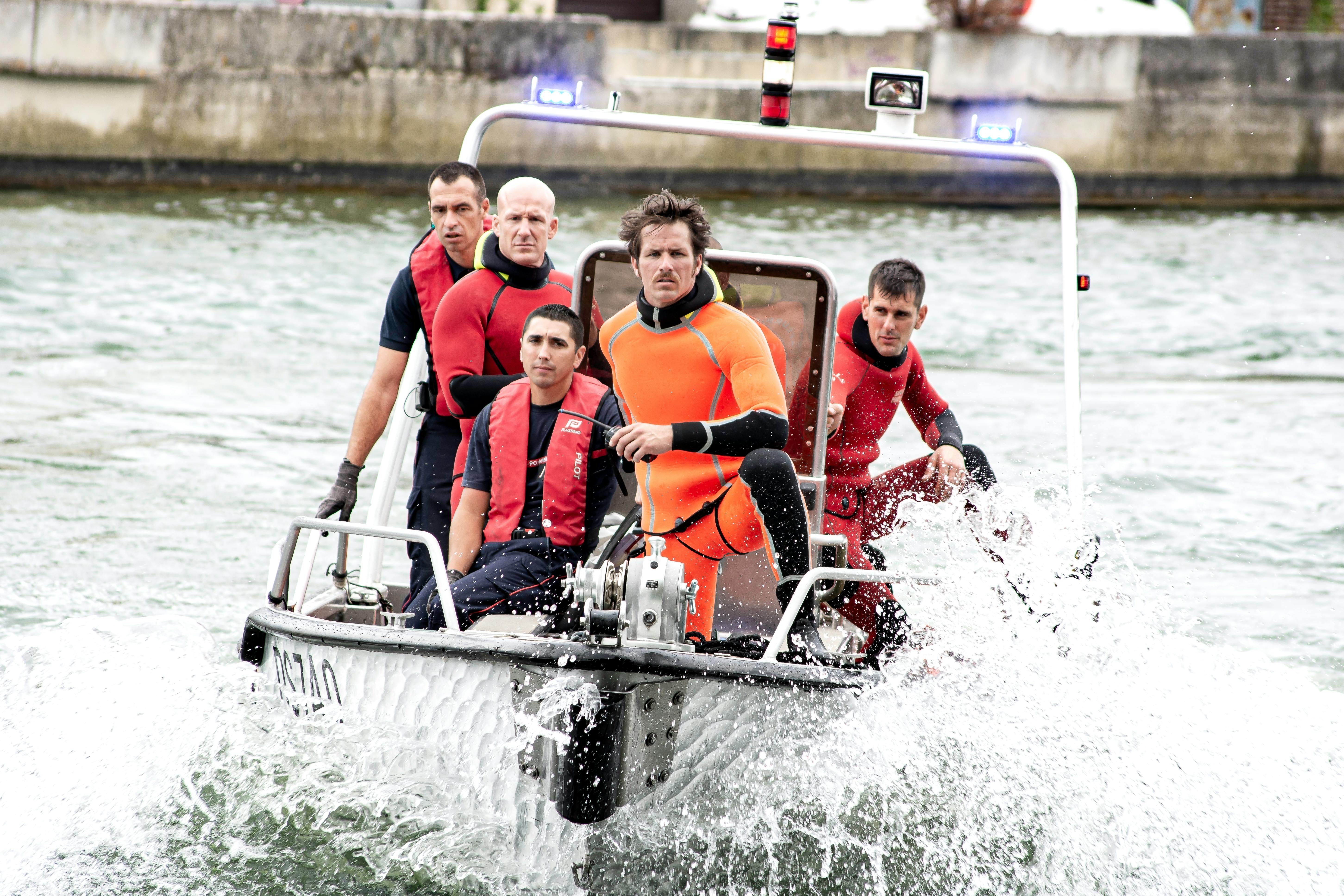Men on Motorboat on River · Free Stock Photo
