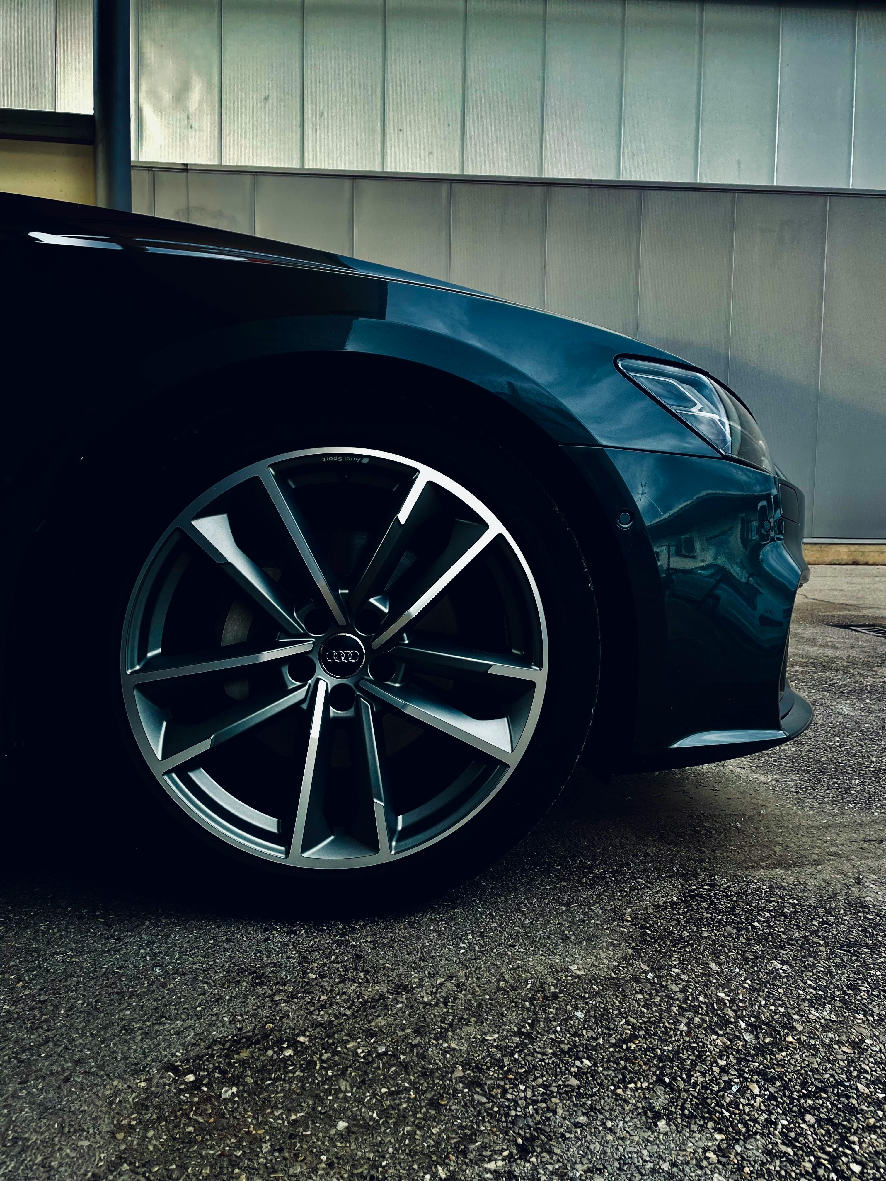 Back View of a Black Audi Car · Free Stock Photo