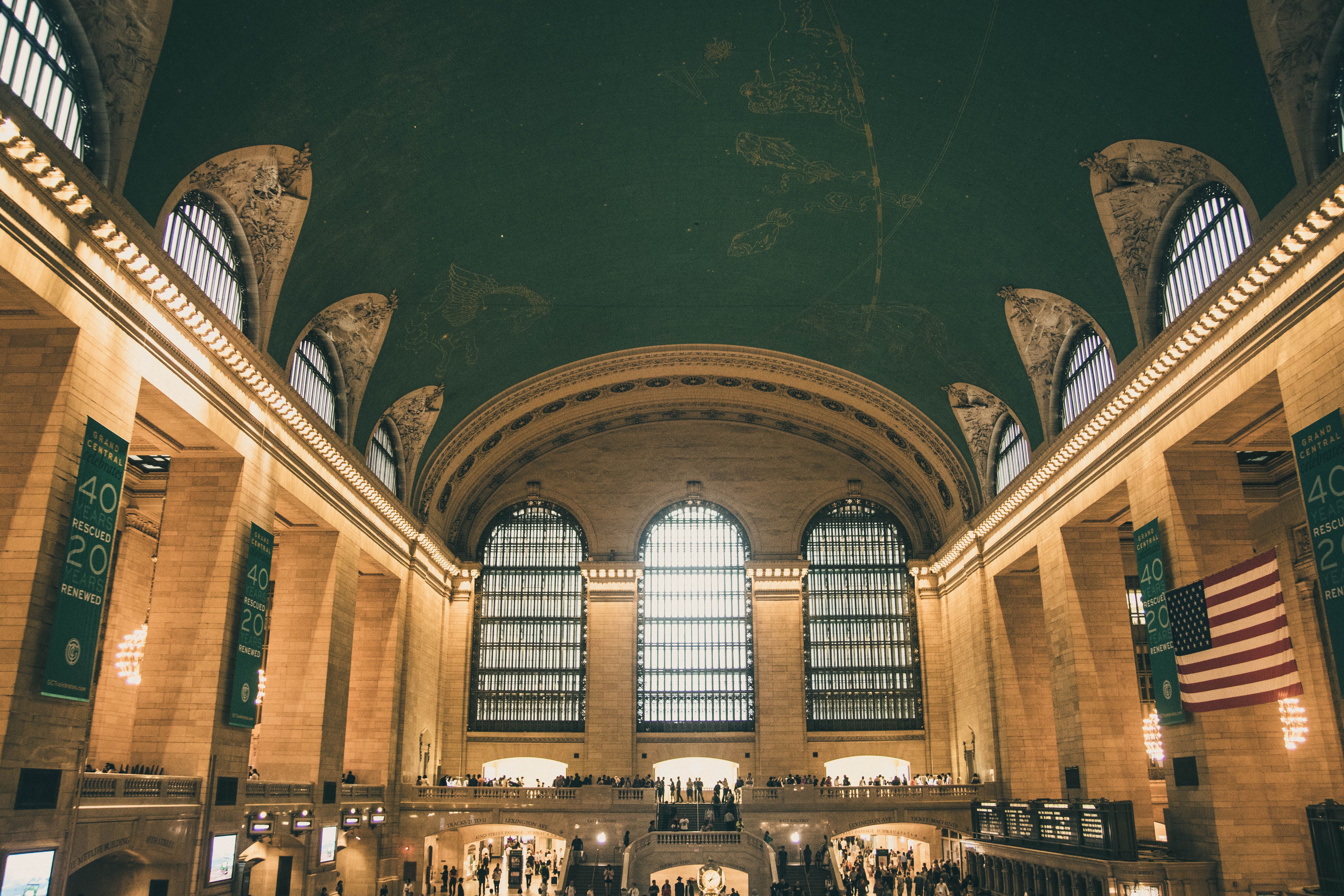 Lighted Building Interior during Night · Free Stock Photo