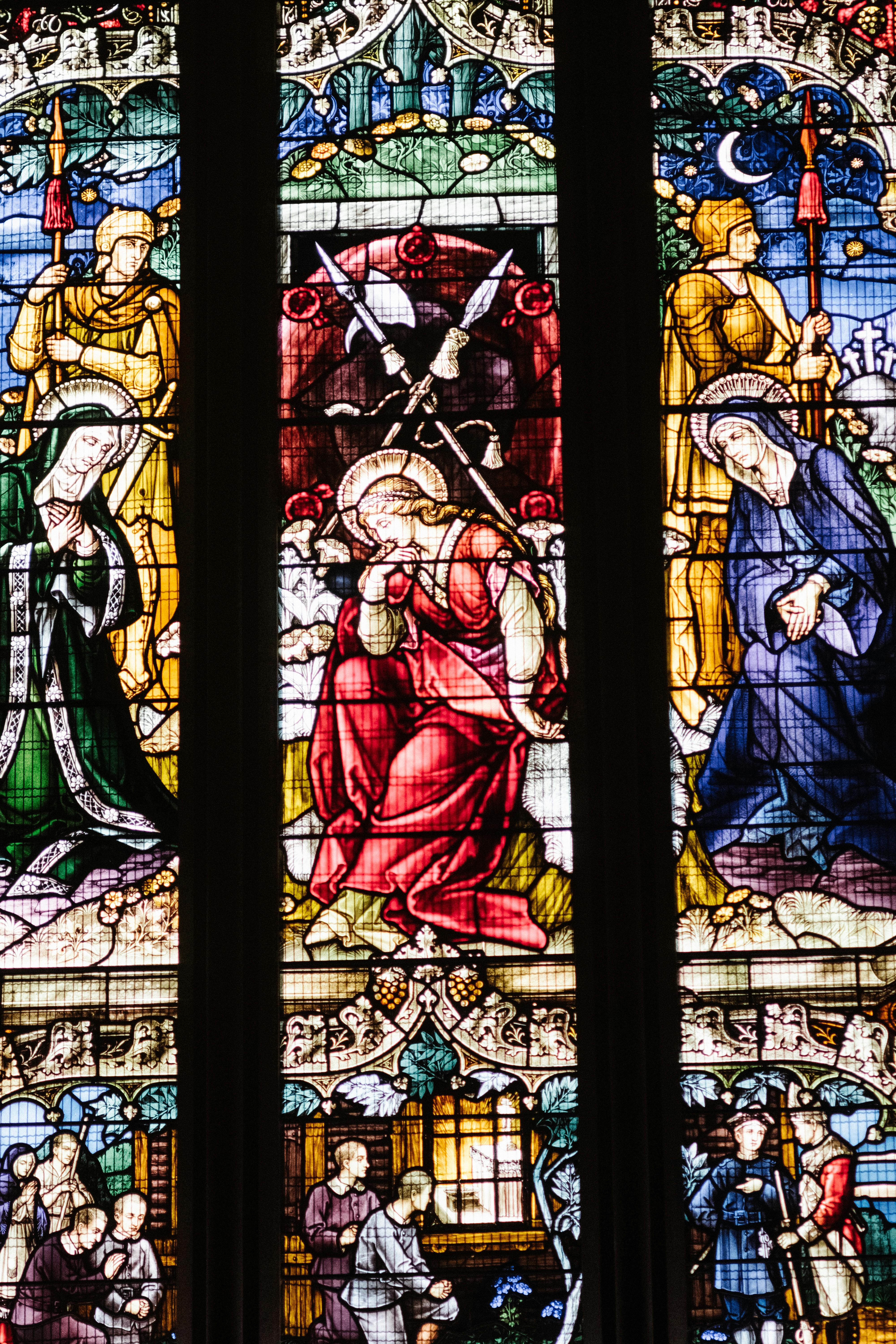 Baptism of Jesus Christ Stained Glass · Free Stock Photo