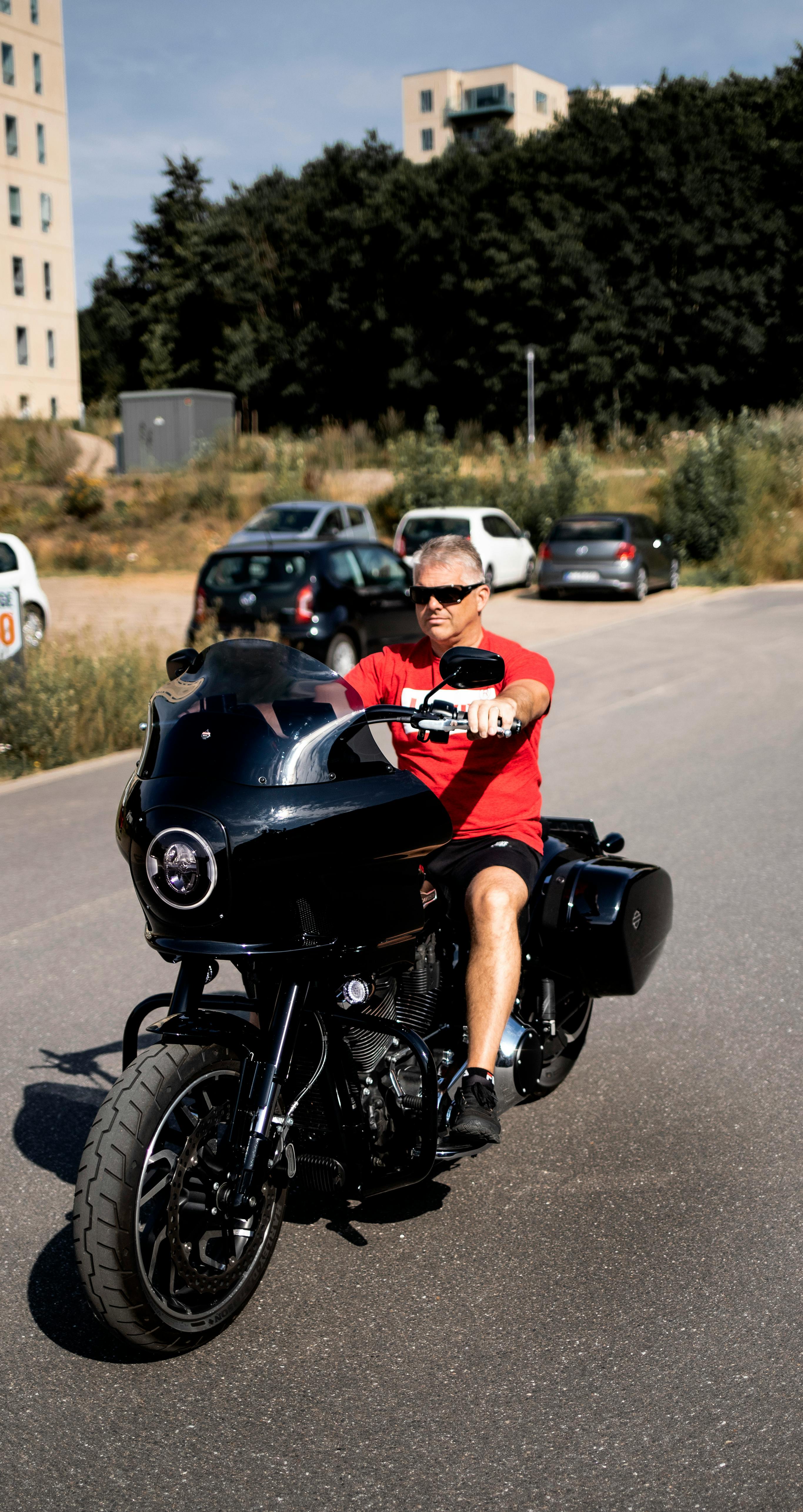 Woman Lying Down on Motorbike · Free Stock Photo