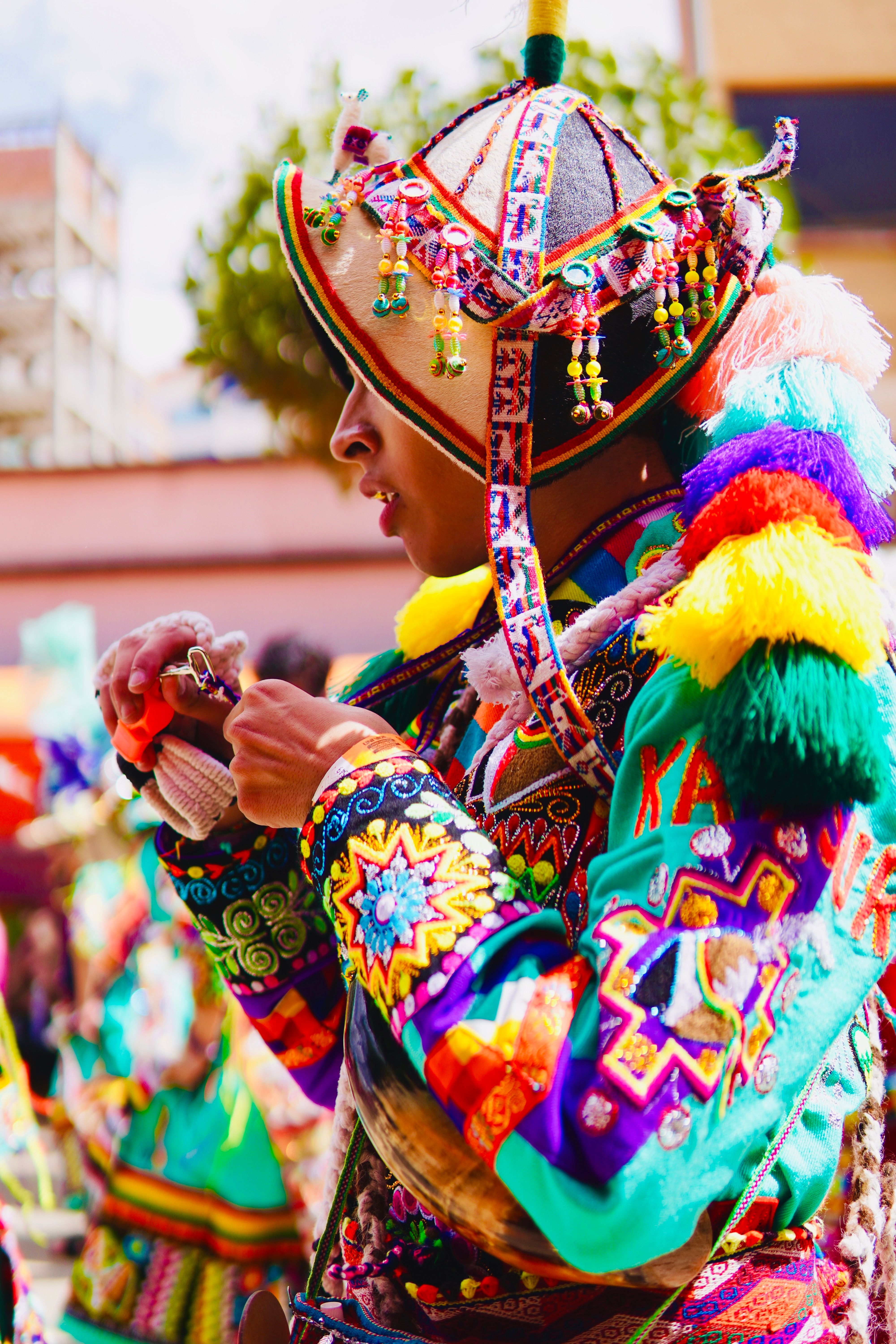 Woman Wearing a Colorful Festival Costume · Free Stock Photo