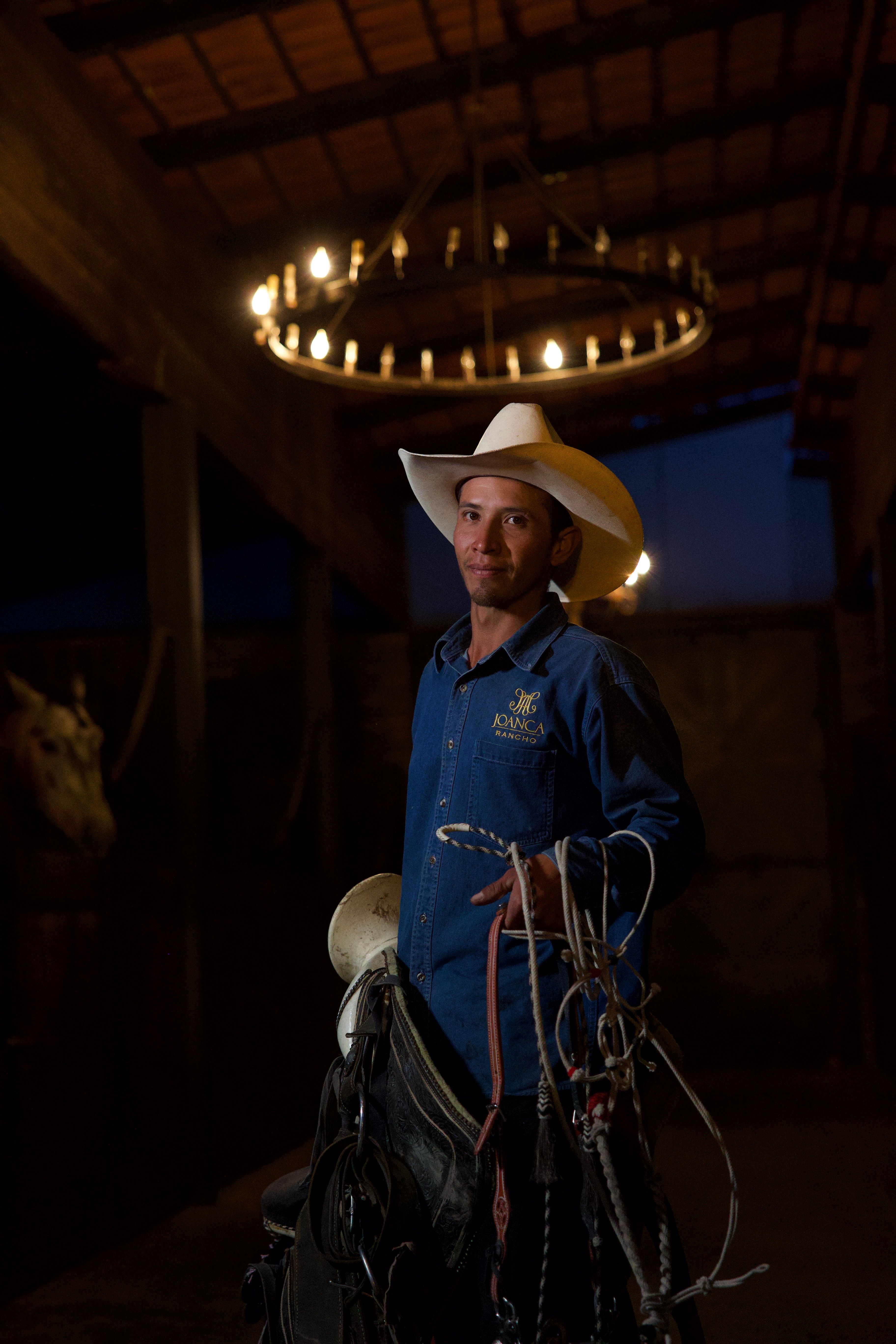 Cowboy Posing at Night · Free Stock Photo