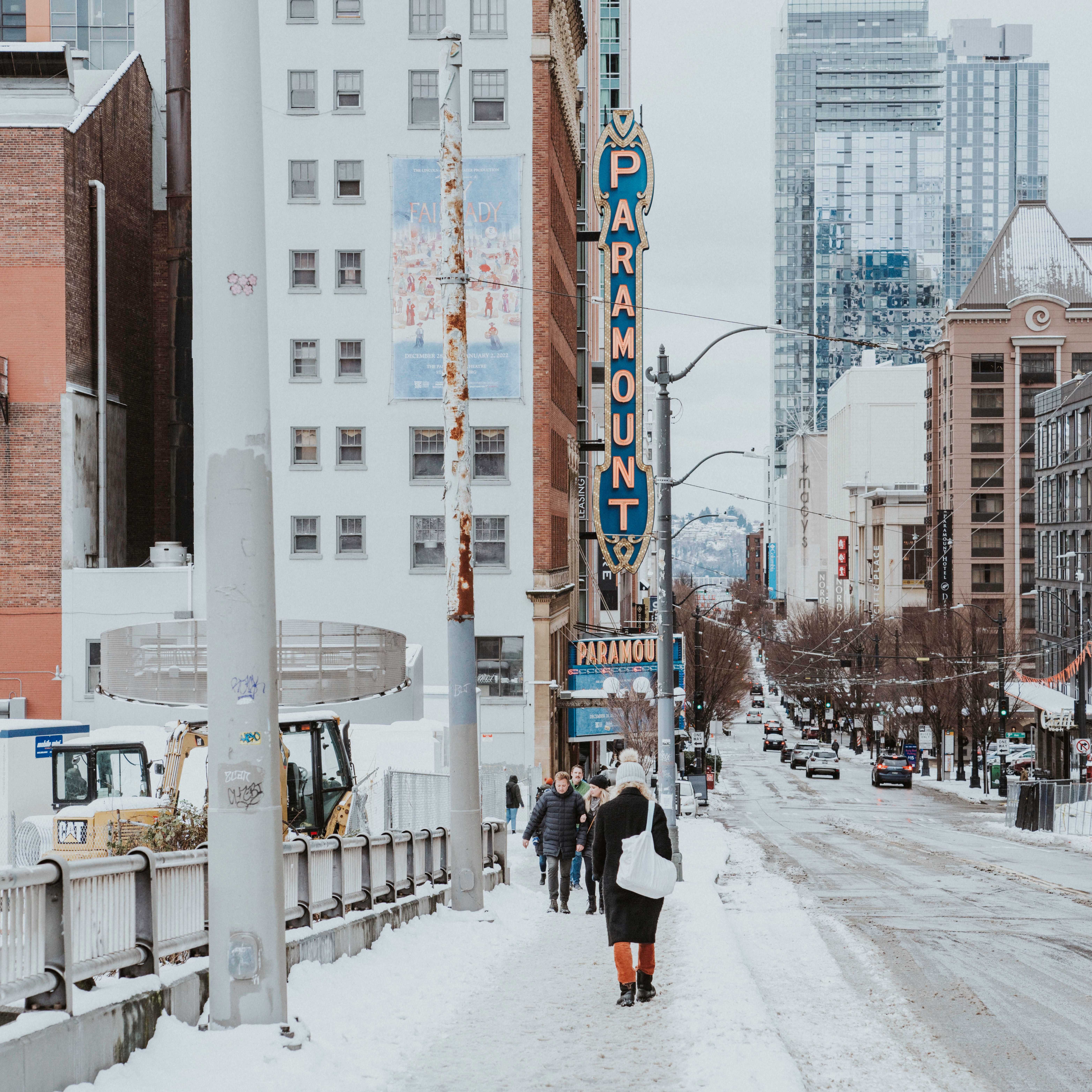 Paramount Theater in Downtown Seattle in Winter · Free Stock Photo