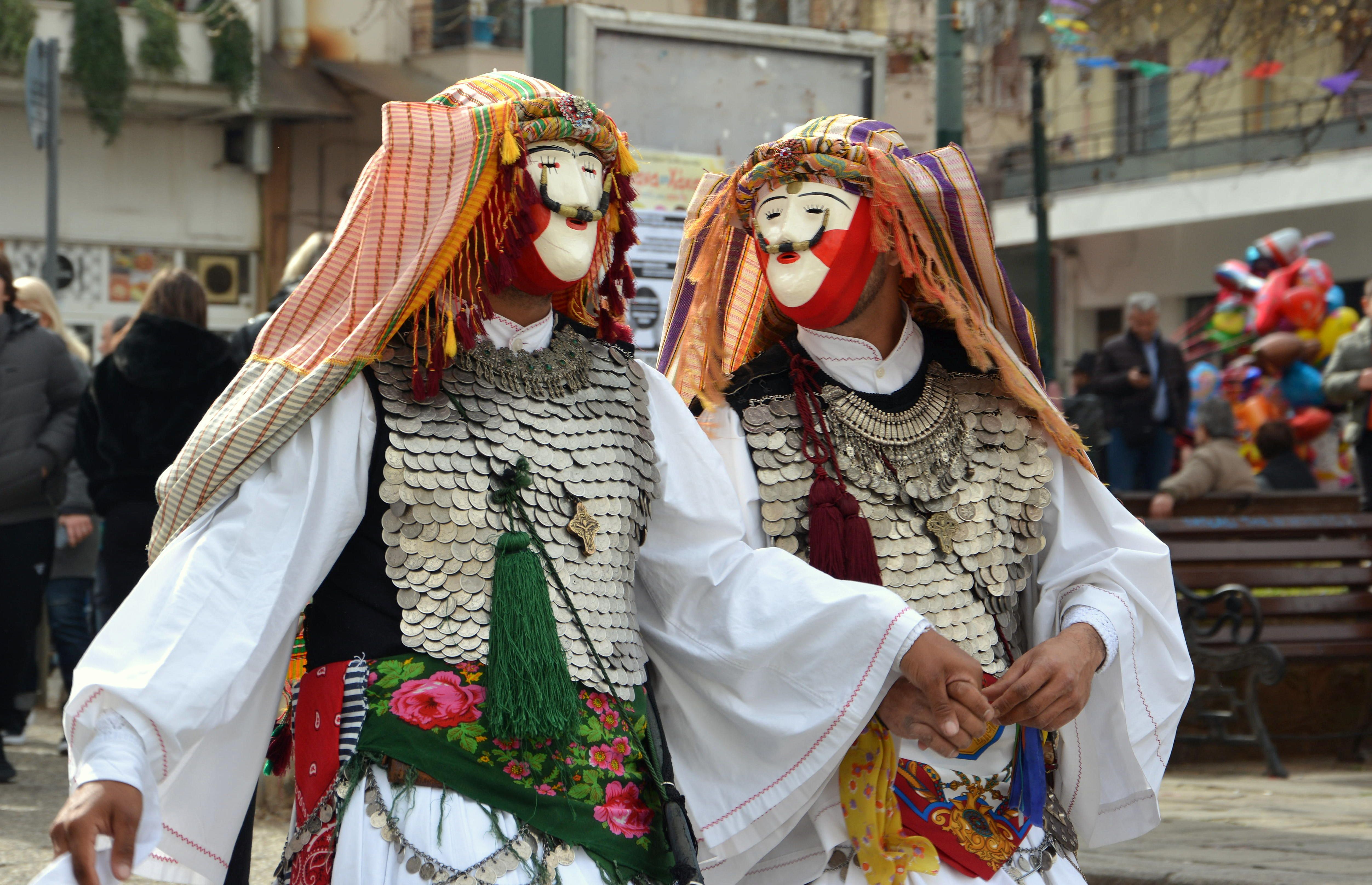 Two People Wearing Costumes and Masks · Free Stock Photo