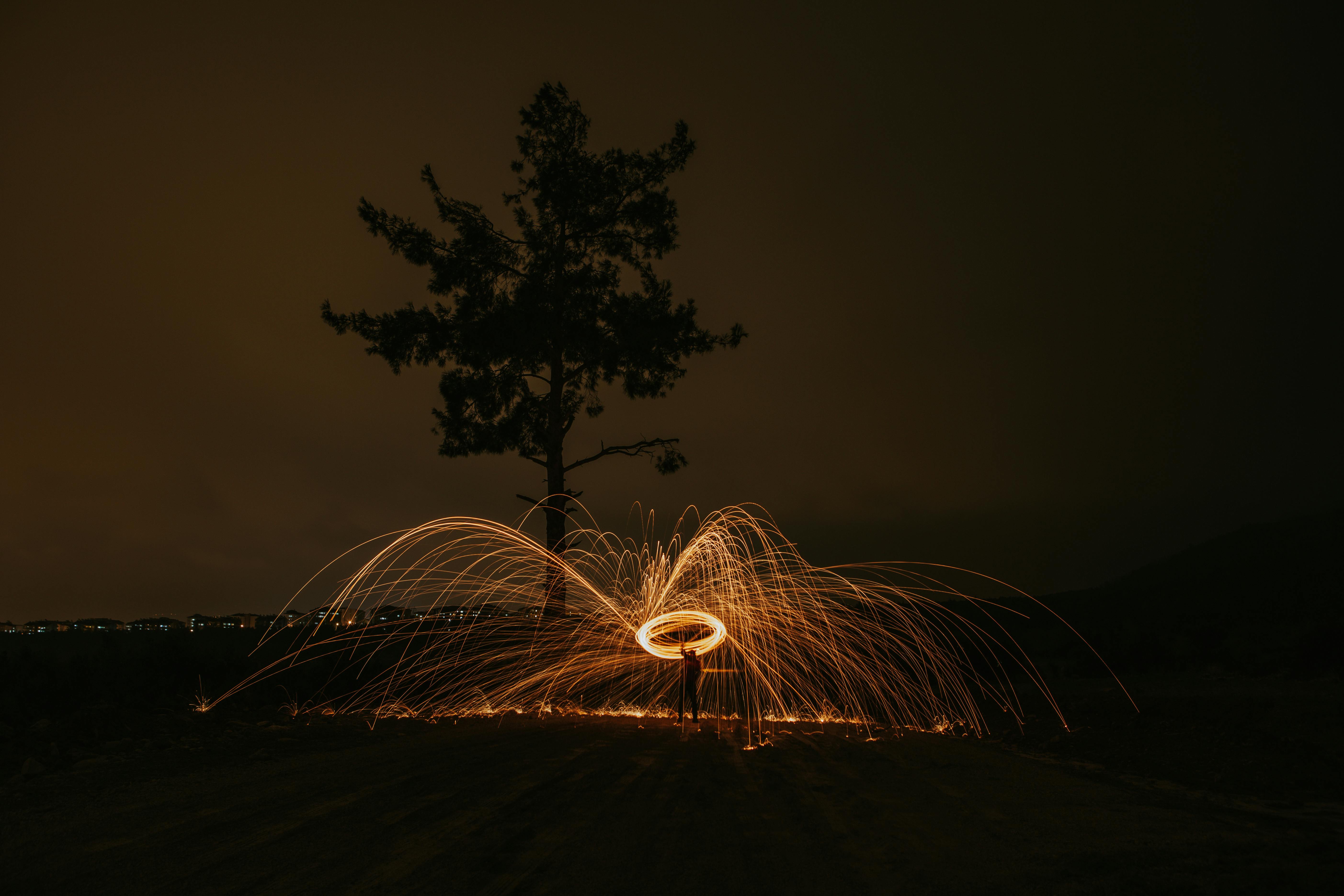 Bicycle on Flame on Train Railway · Free Stock Photo