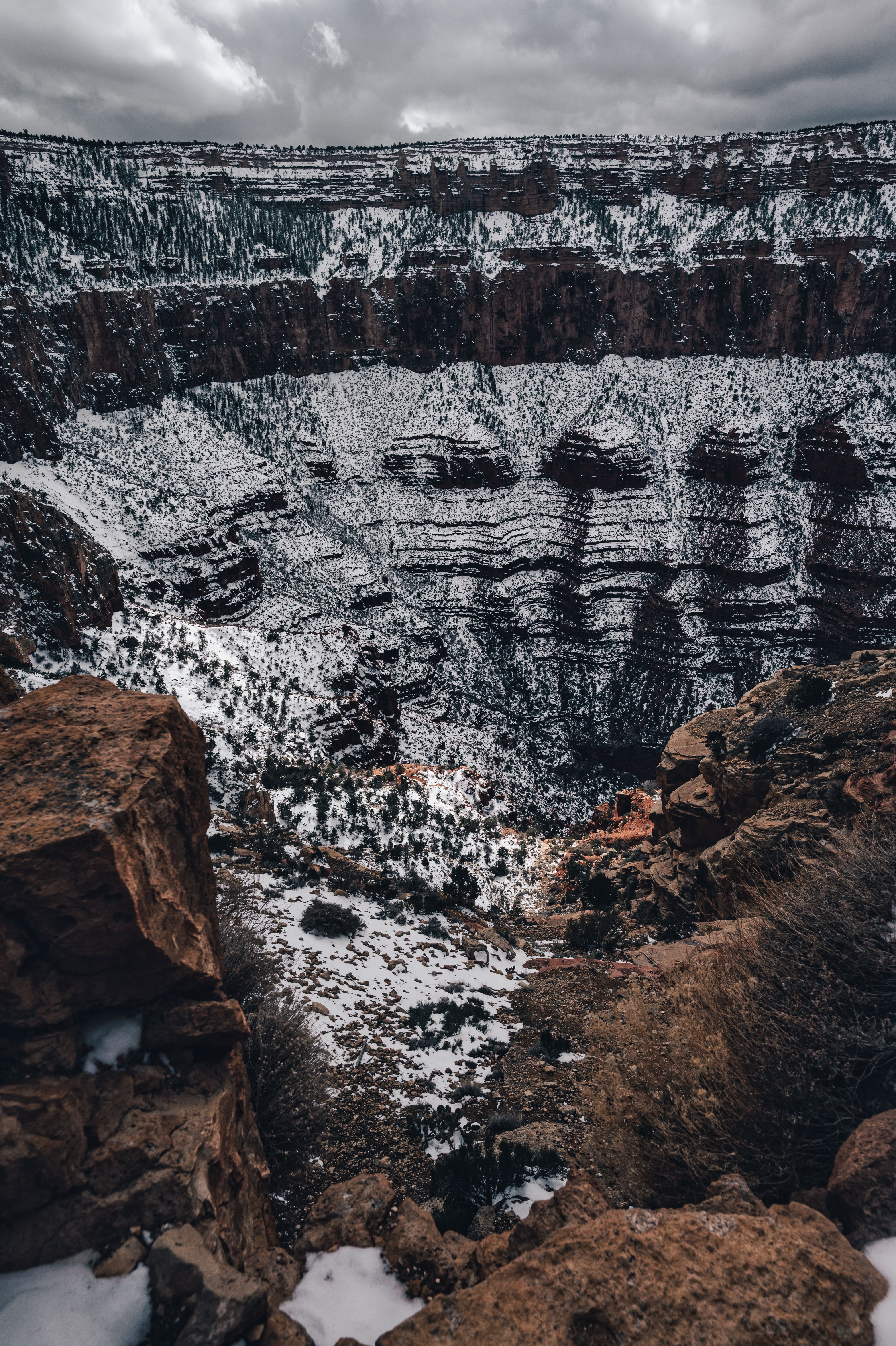 Winter Mountain Cliff · Free Stock Photo