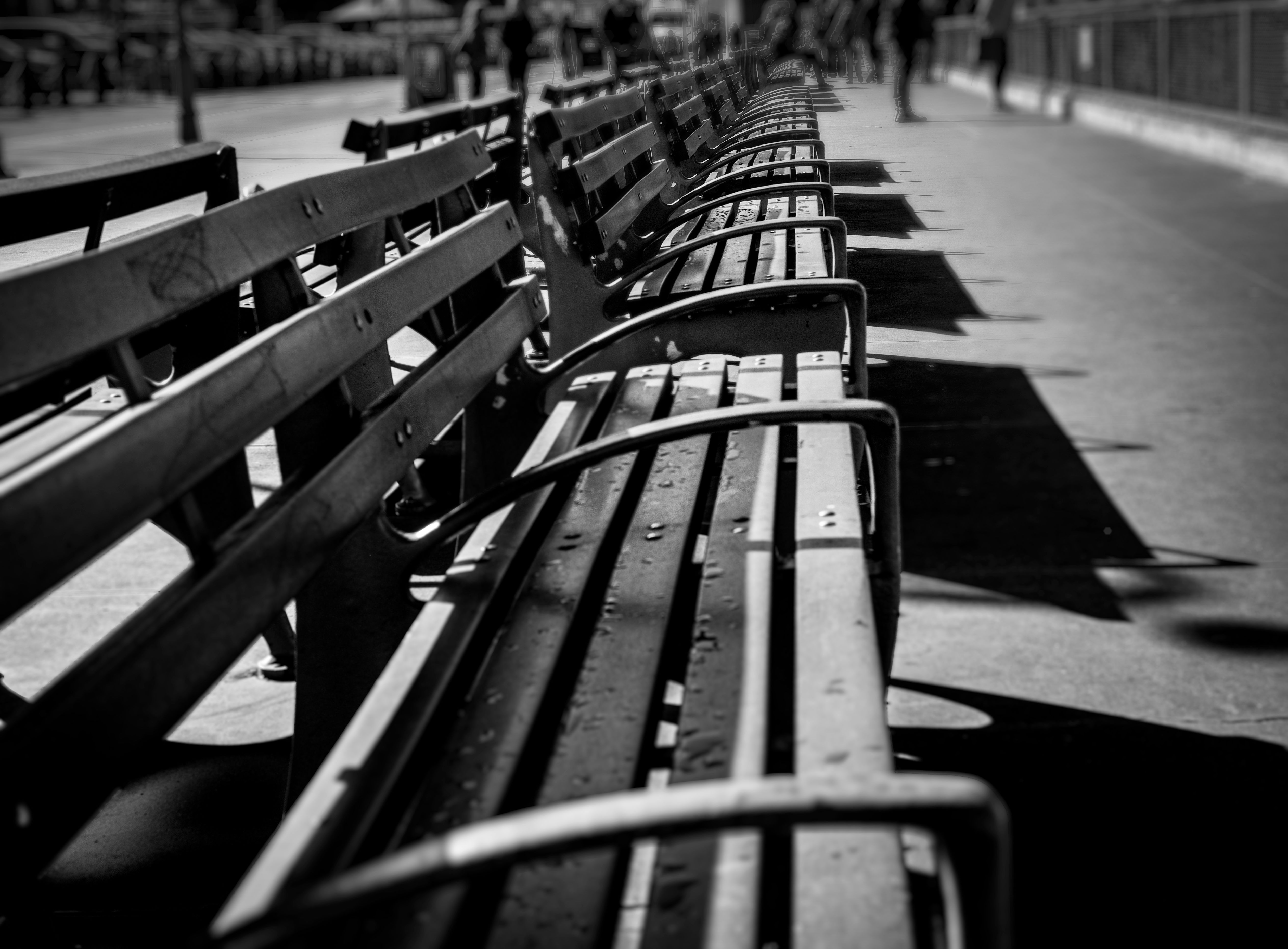 Row of Urban Benches · Free Stock Photo