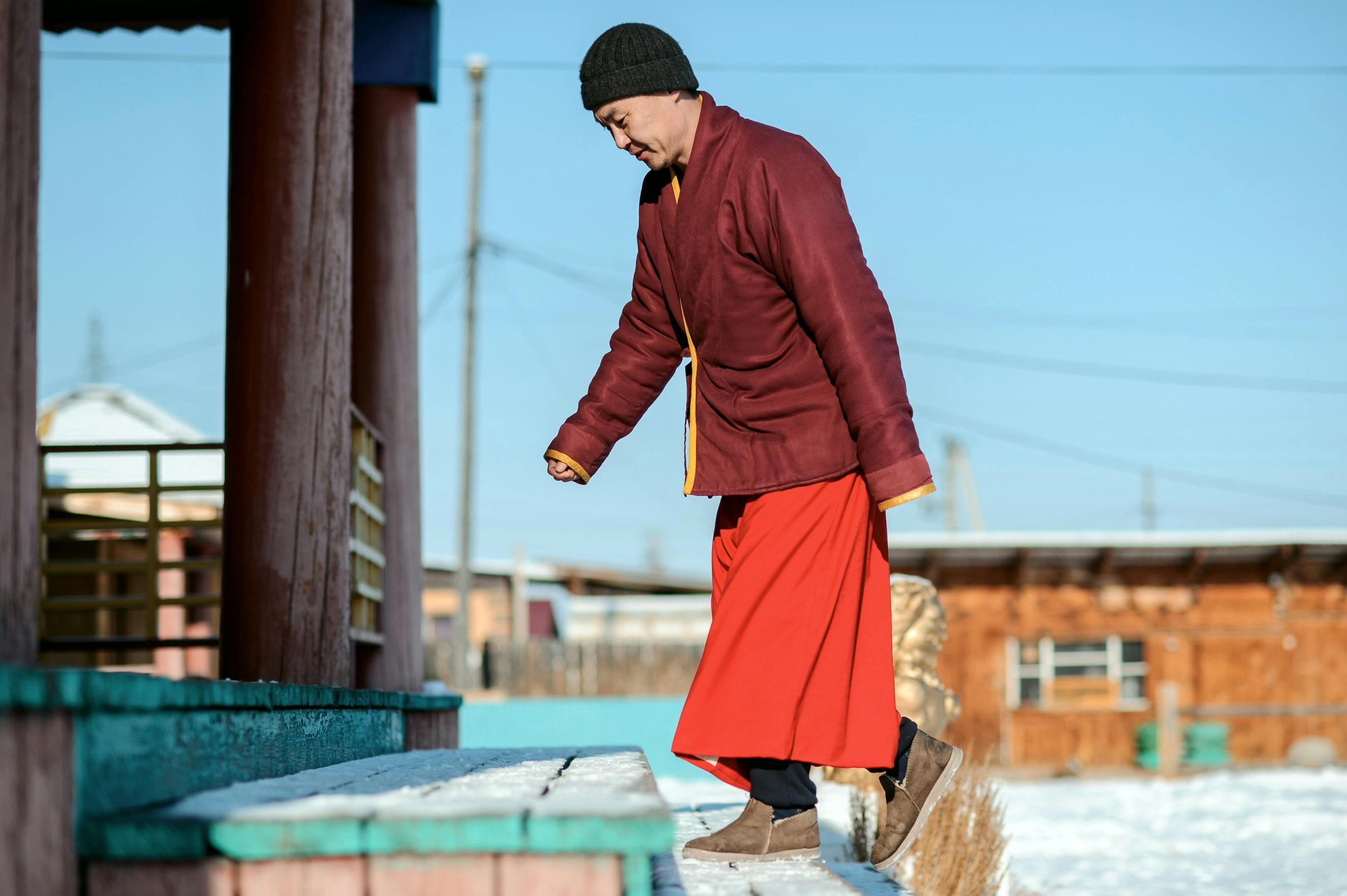 Monk at Monastery · Free Stock Photo