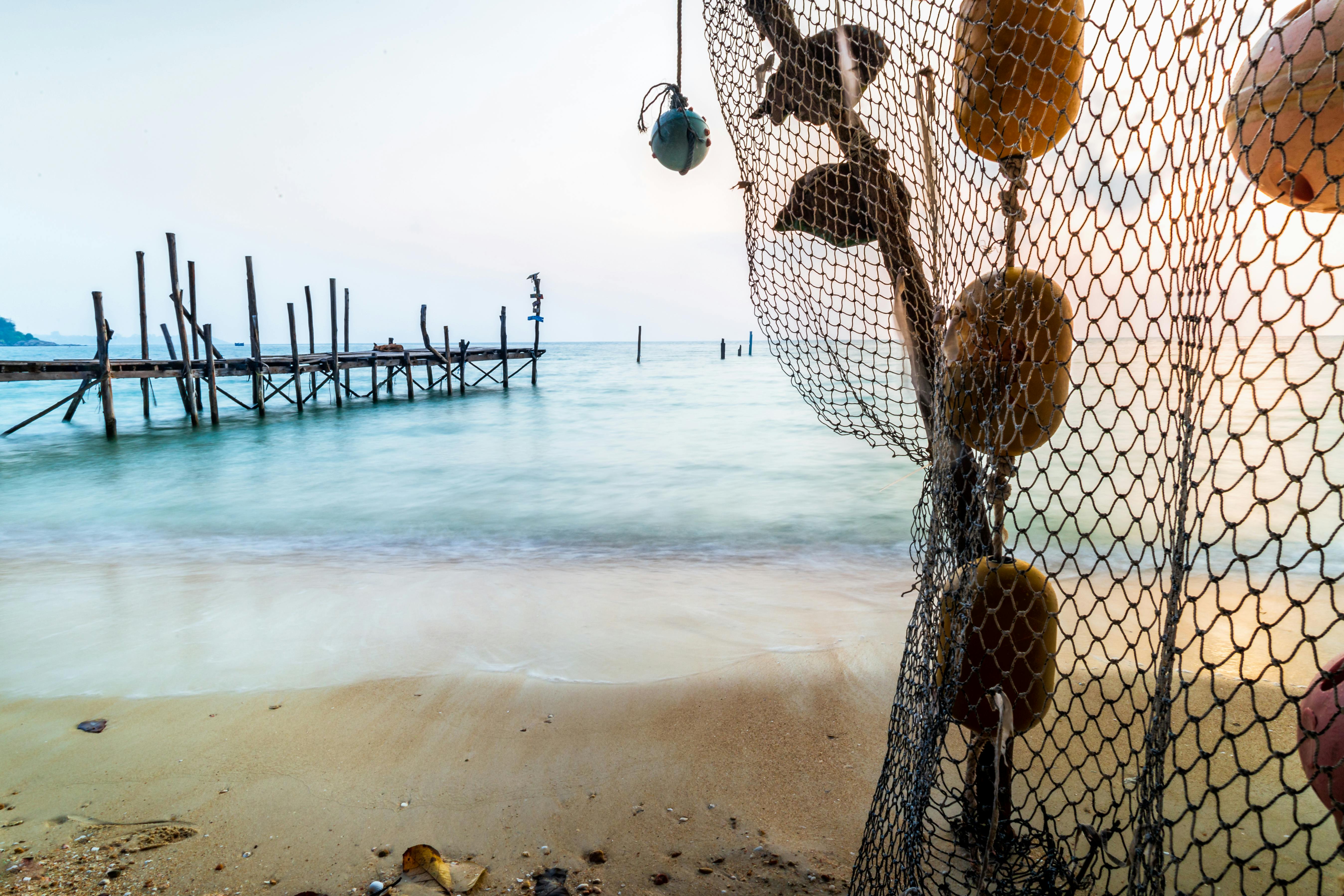 Fishing Net on the Beach · Free Stock Photo