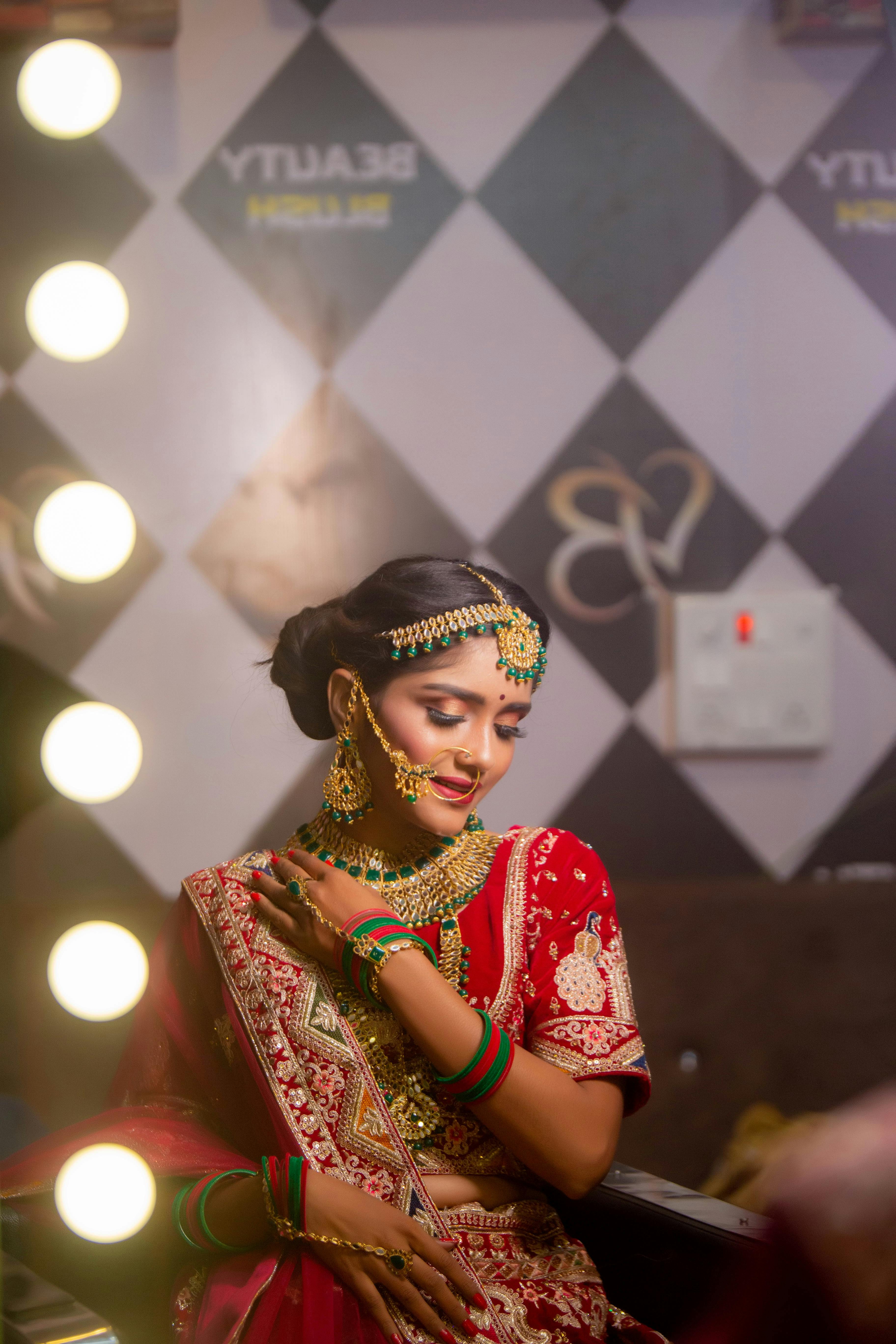 Woman in Traditional Hindu Dress · Free Stock Photo