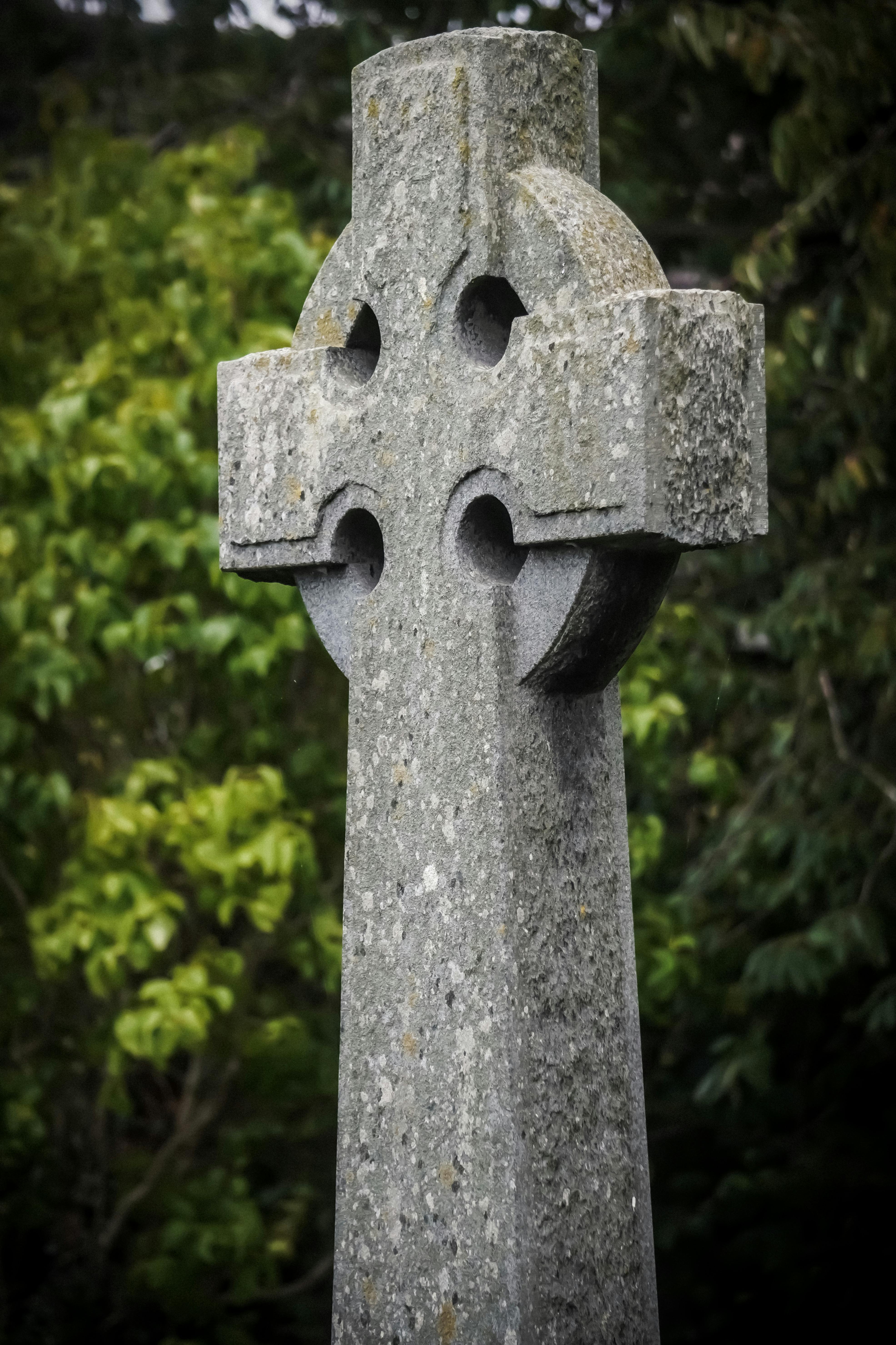 Stone Cemetery Cross · Free Stock Photo