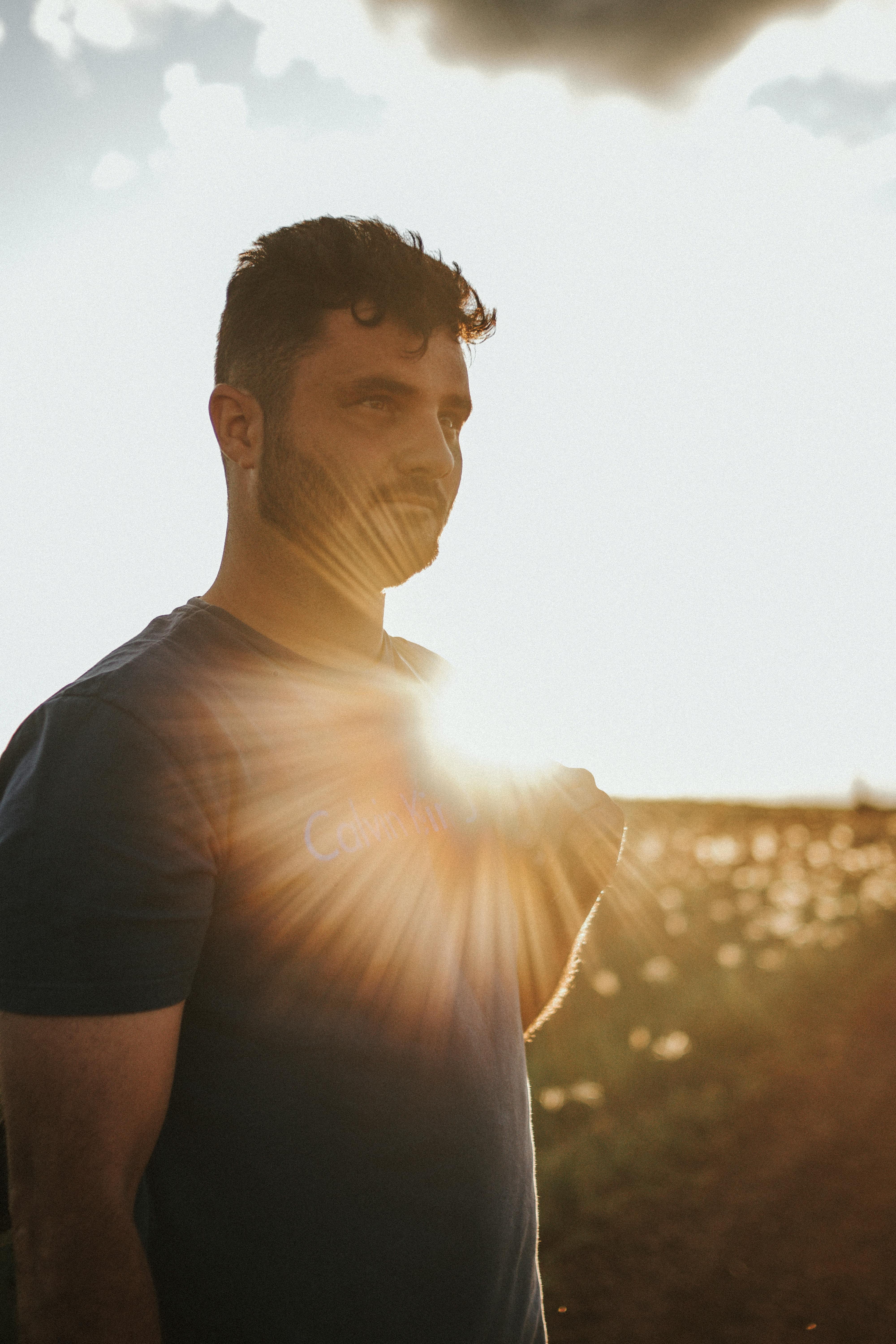 Bearded Man in Sunlight · Free Stock Photo