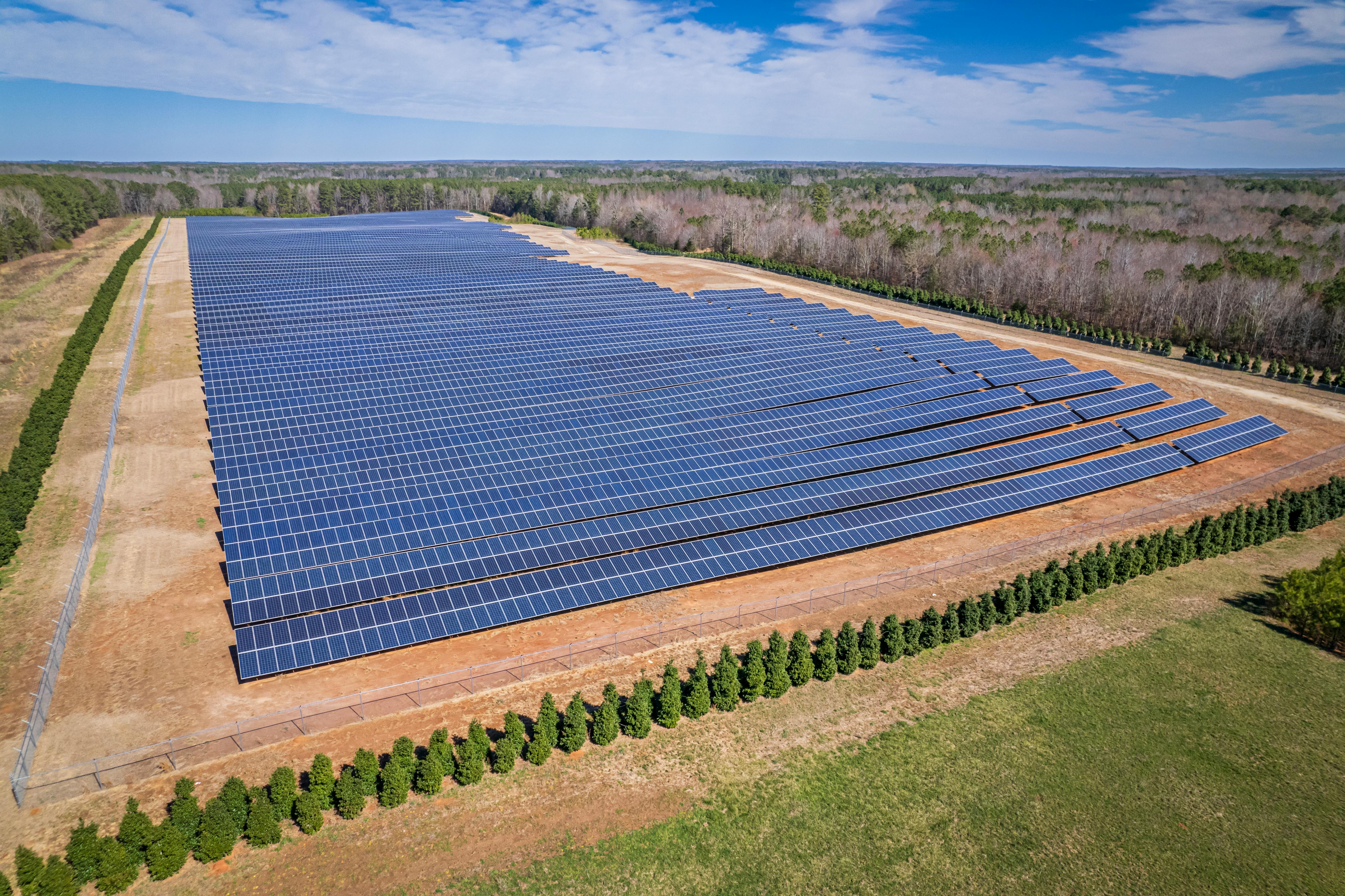 Clouds over Solar Farm · Free Stock Photo