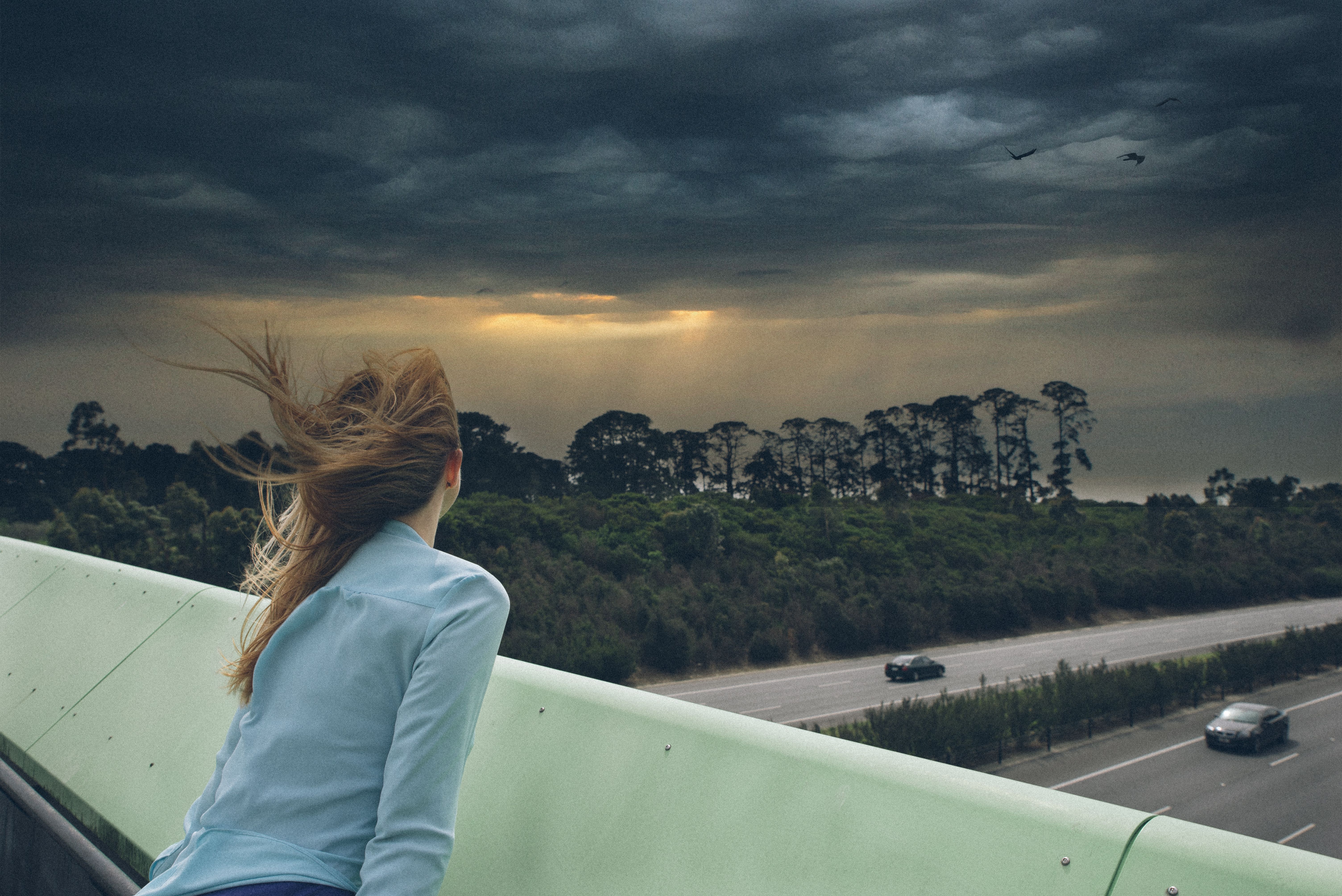 Storm Windblown Young Woman Photos, Download The BEST Free Storm ...