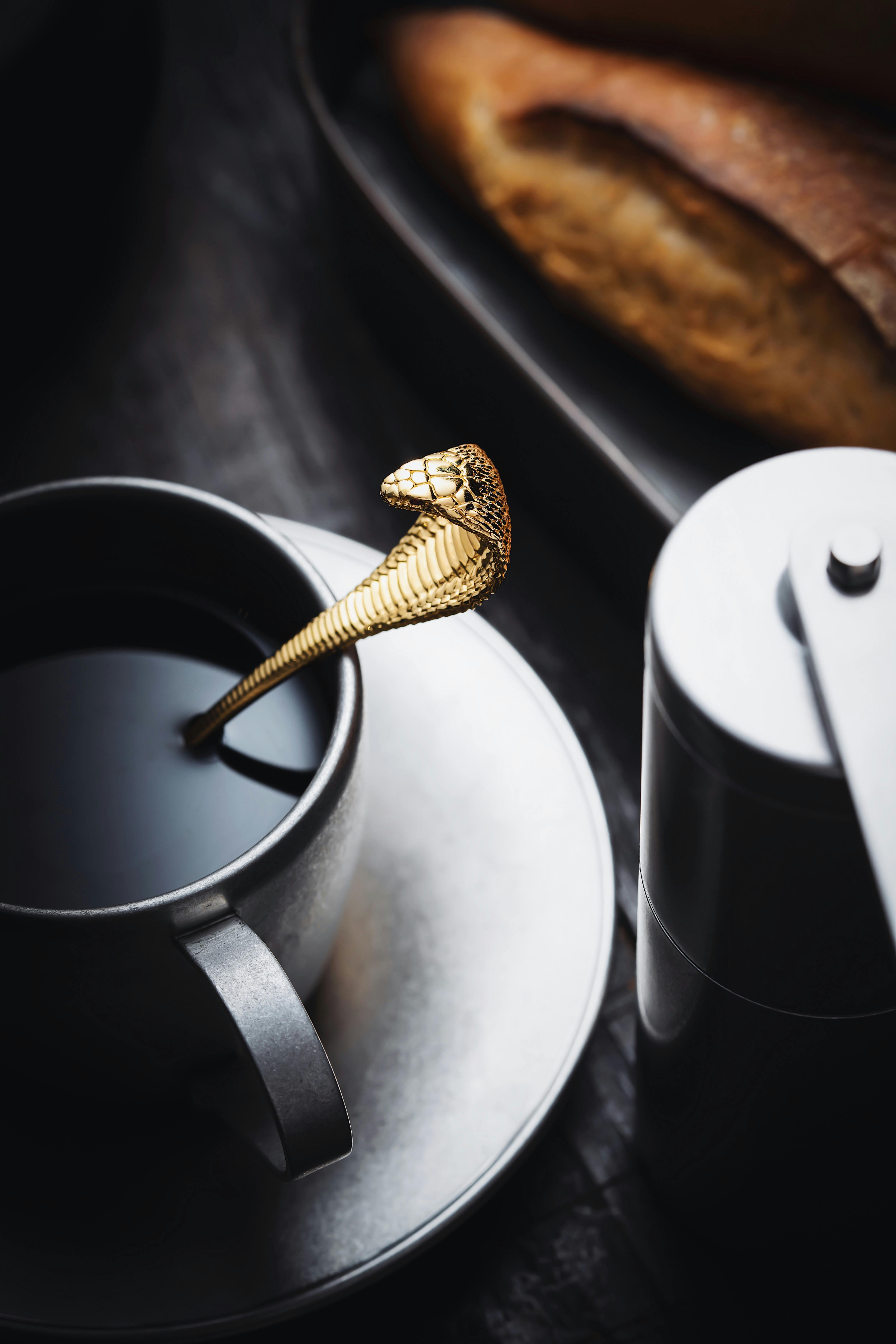 Snake Spoon in Coffee Cup · Free Stock Photo