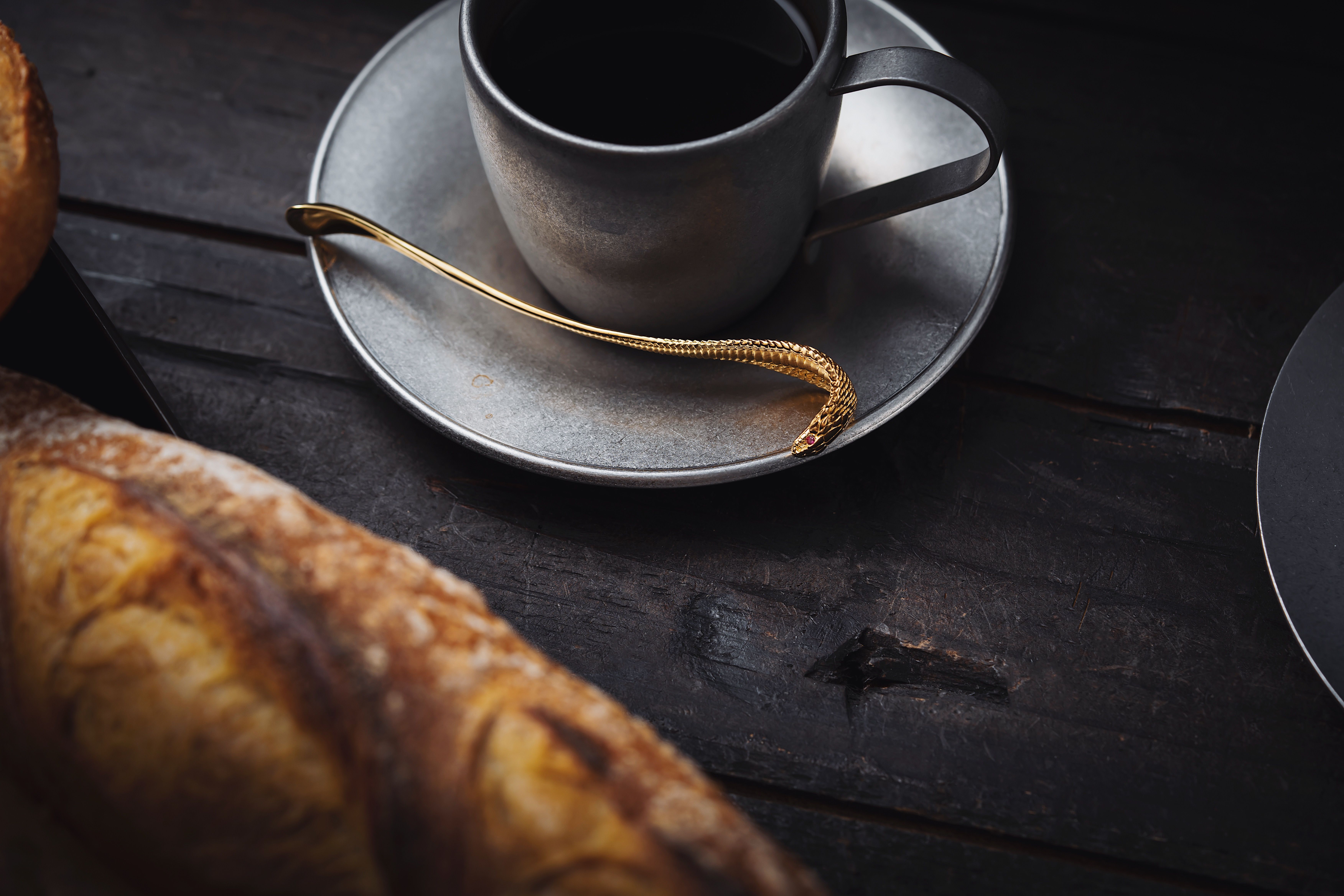 Coffee and Bread Served For Breakfast · Free Stock Photo