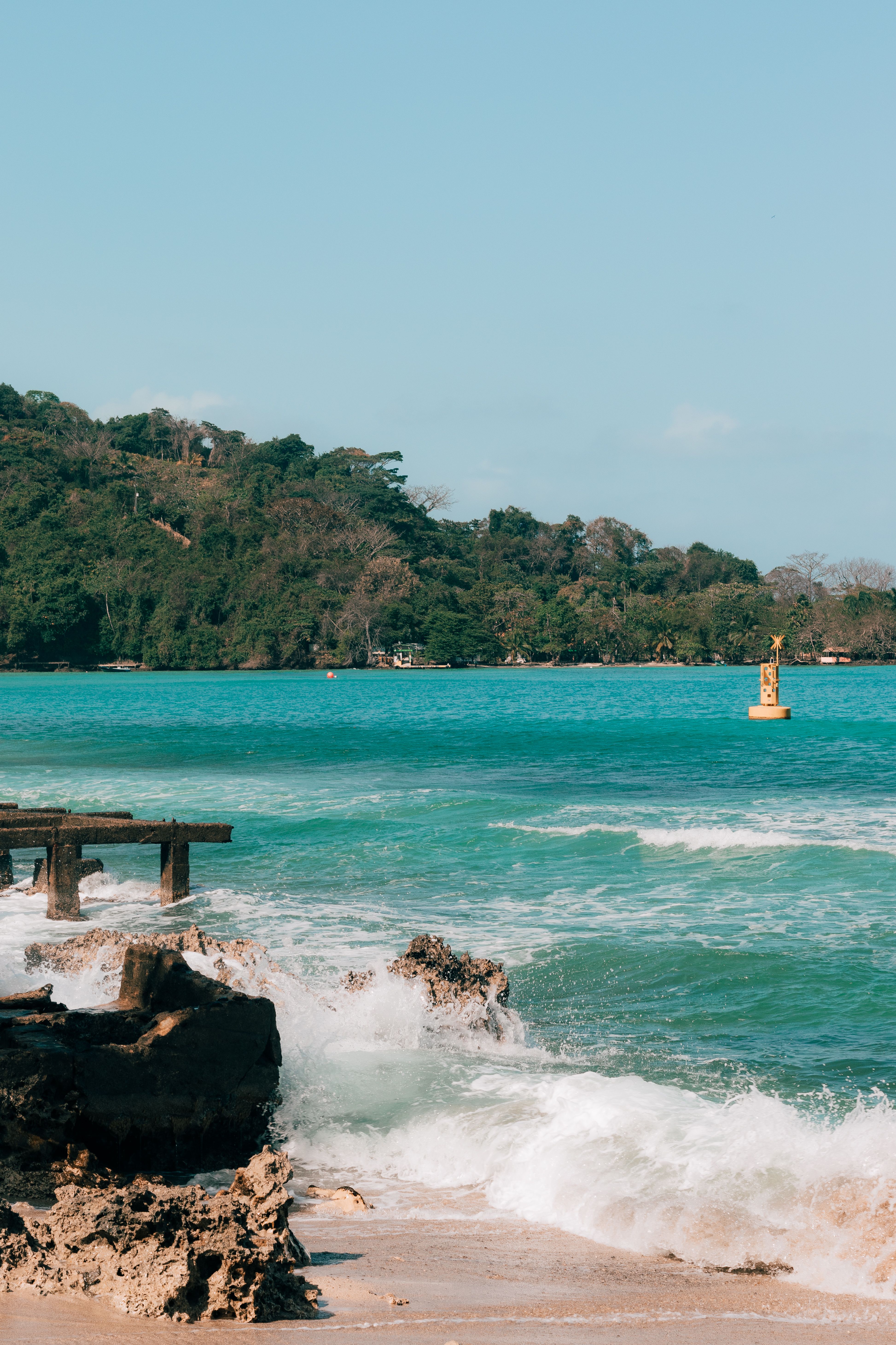Turquoise Water Washing Up the Shore · Free Stock Photo