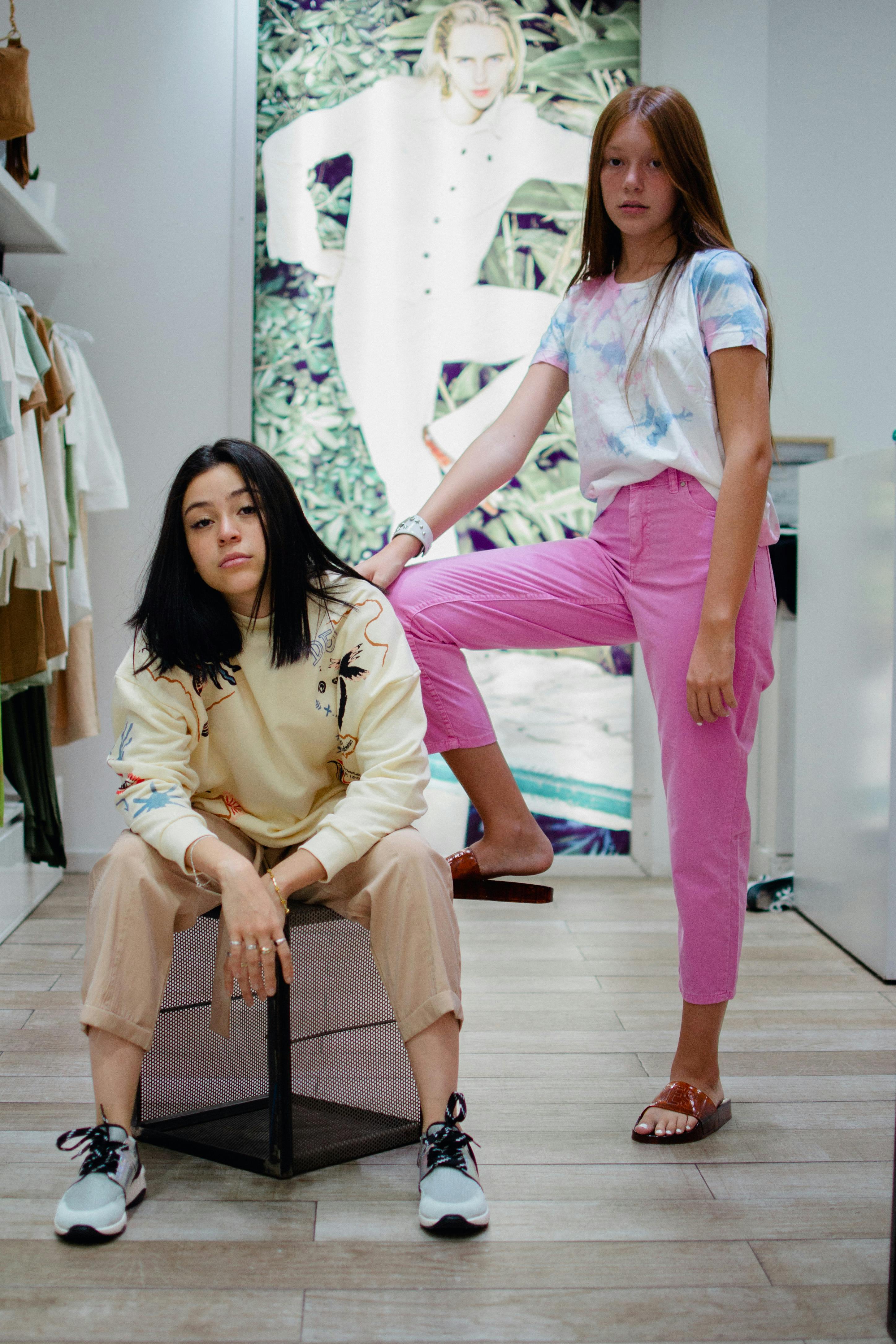 Young Women in Clothing Store · Free Stock Photo