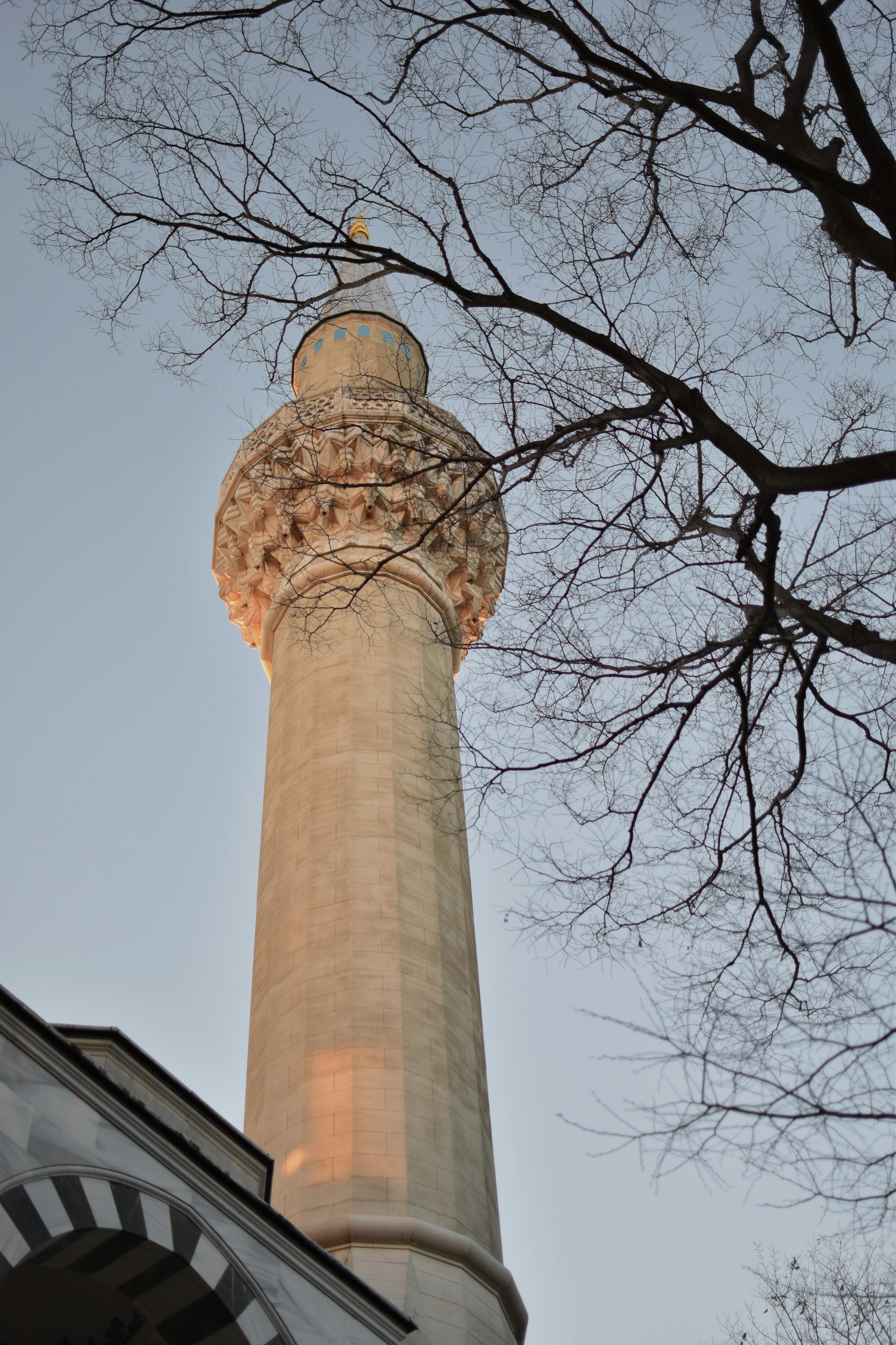 Minaret with Decoration · Free Stock Photo
