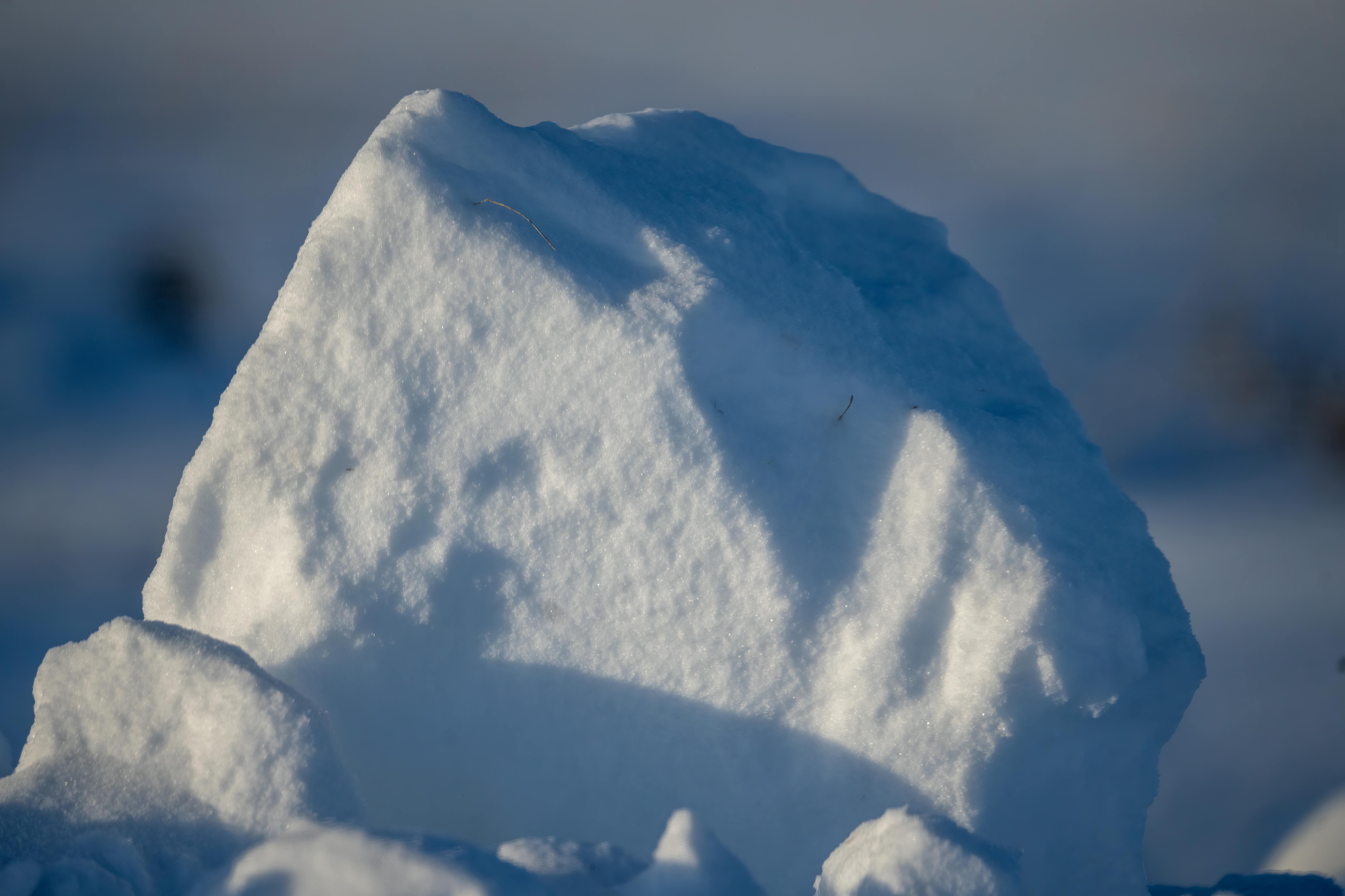 Close-up Photo of a Lump of Snow · Free Stock Photo