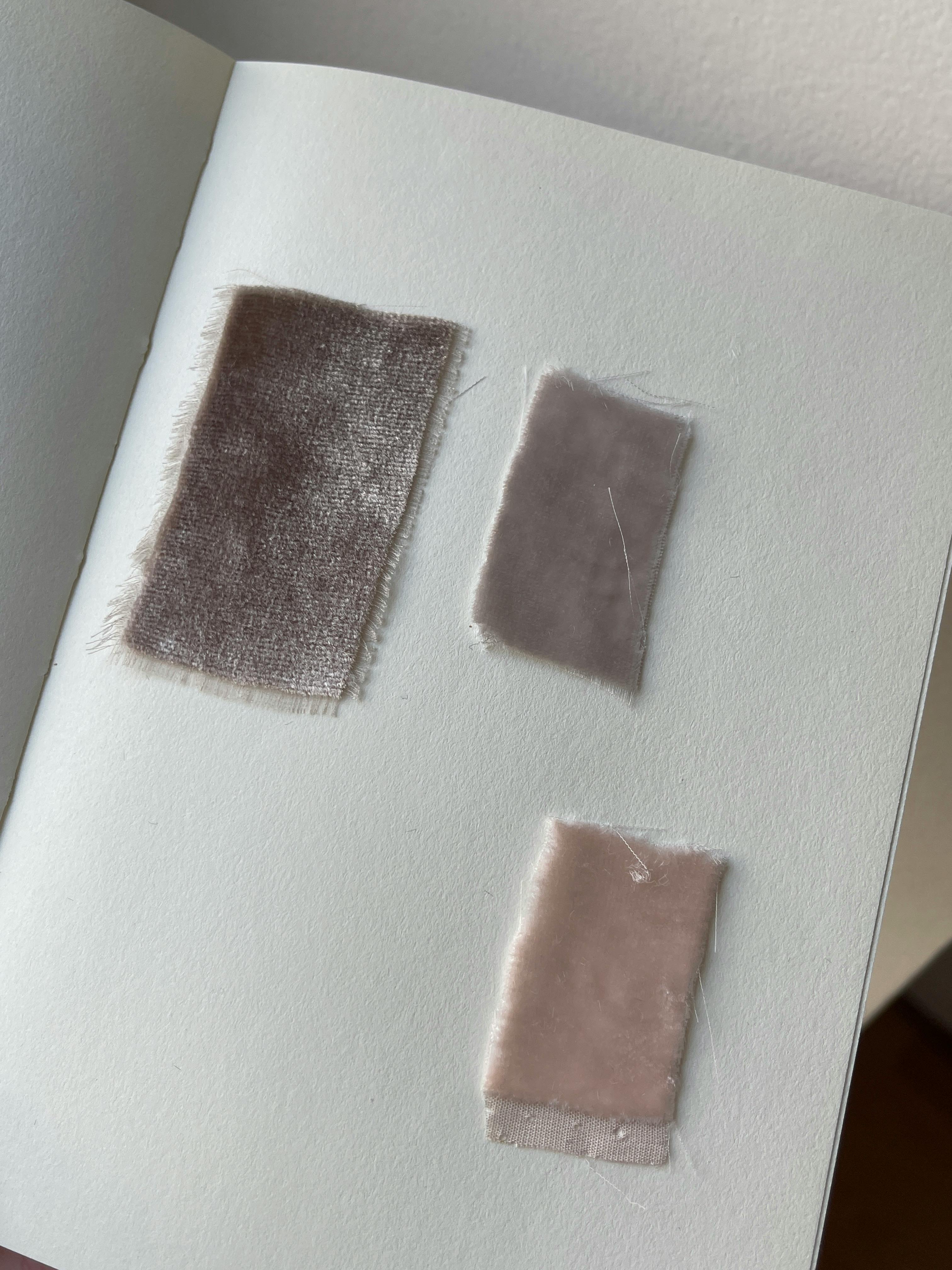 Fabric Samples on a White Page · Free Stock Photo